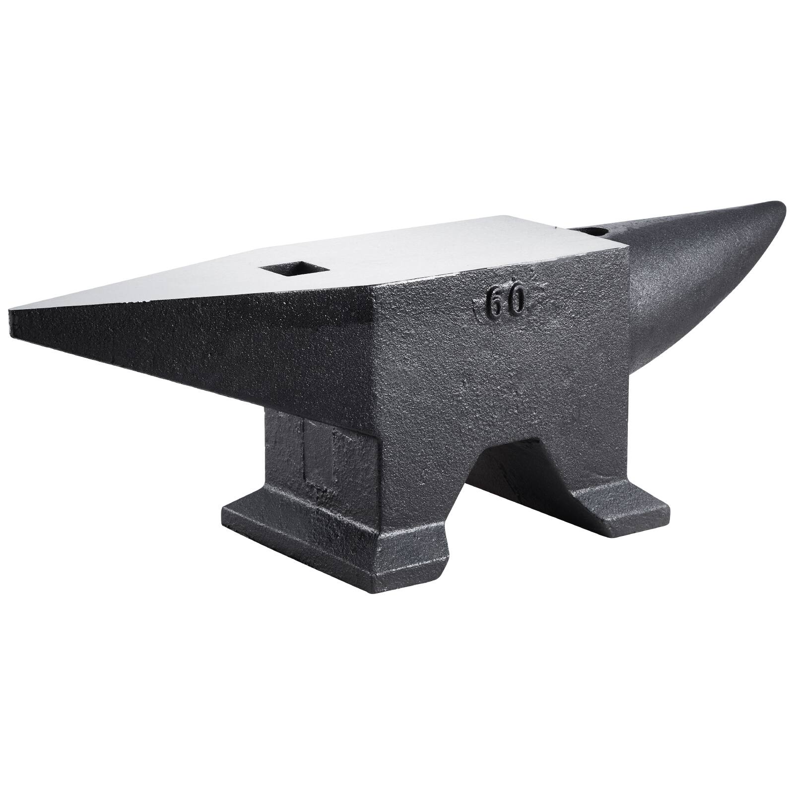 VEVOR Cast Iron Anvil, 22 Lbs/10kg Single Horn Anvil, with Large ...