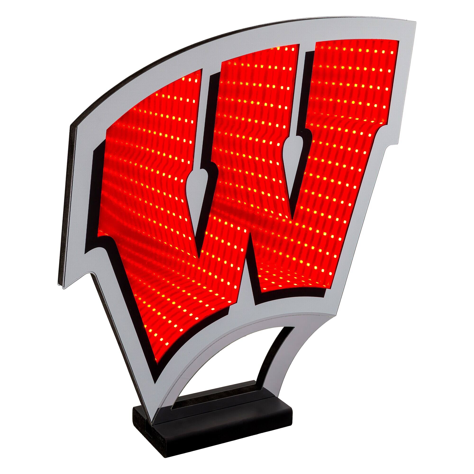 Sporticulture Wisconsin Badgers LED Infinity Logo Light Red 203081469 ...