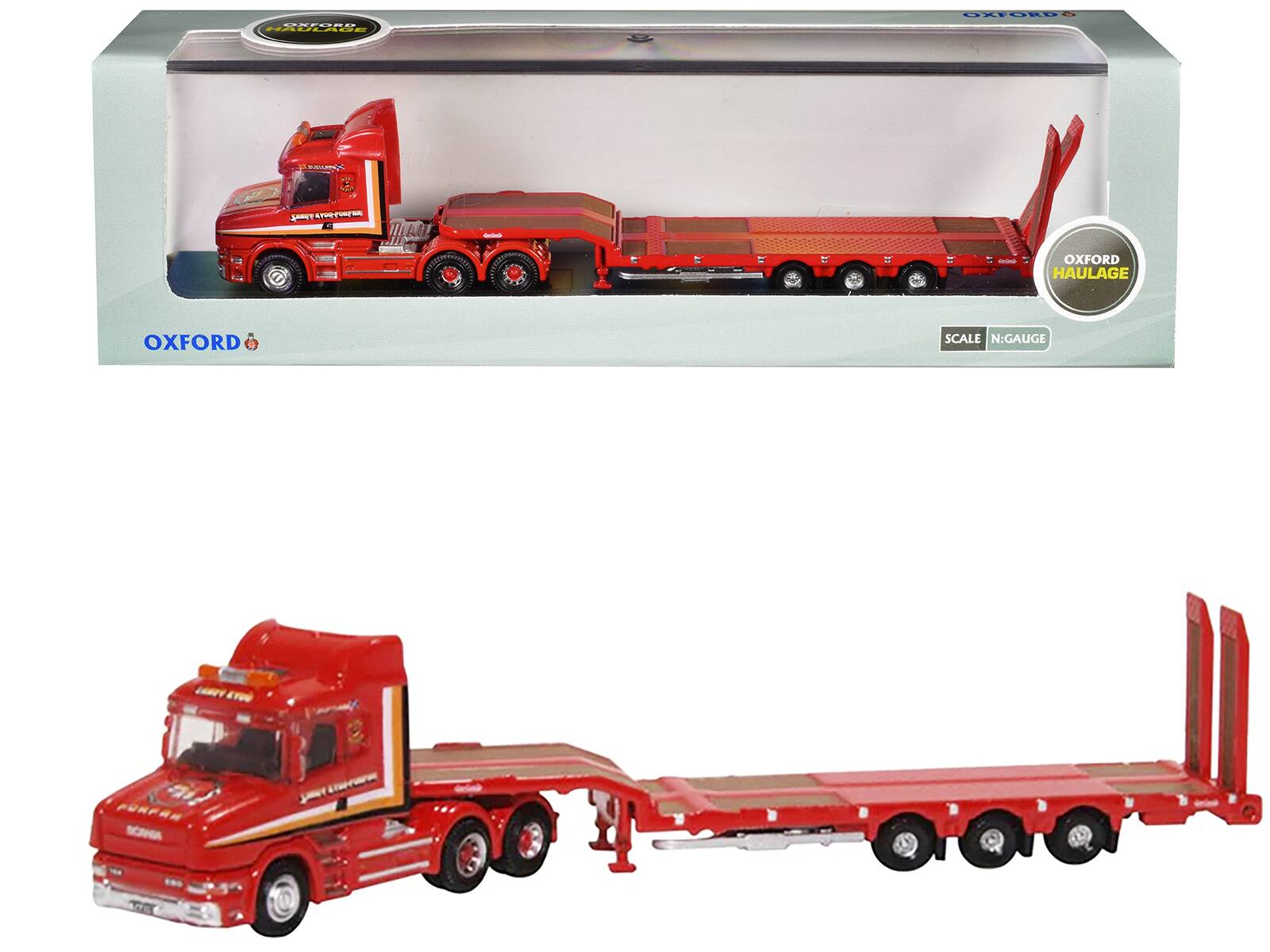 Oxford Diecast Scania T Cab Truck RHD (Right Hand Drive) with Lowboy ...