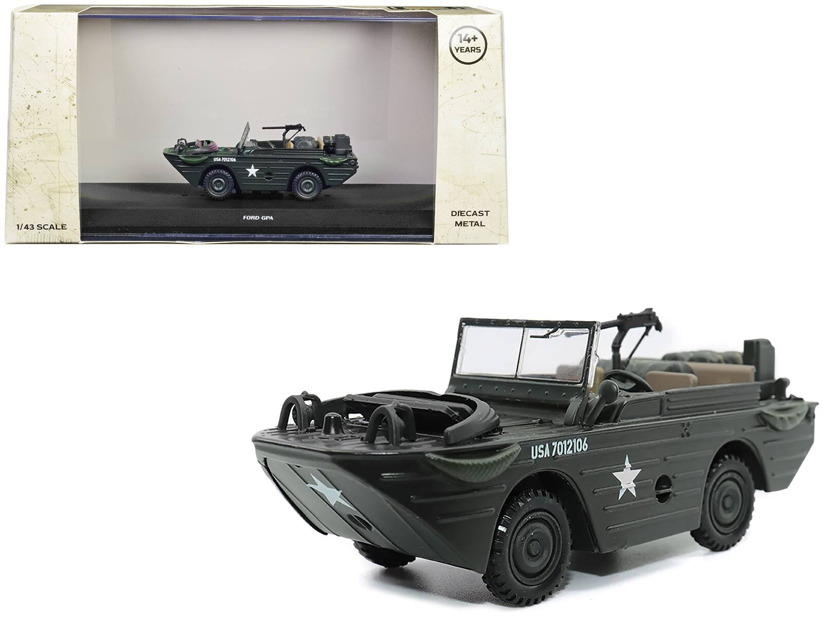 Ford GPA Amphibious Vehicle Olive Drab "United States Army" 1/43 ...