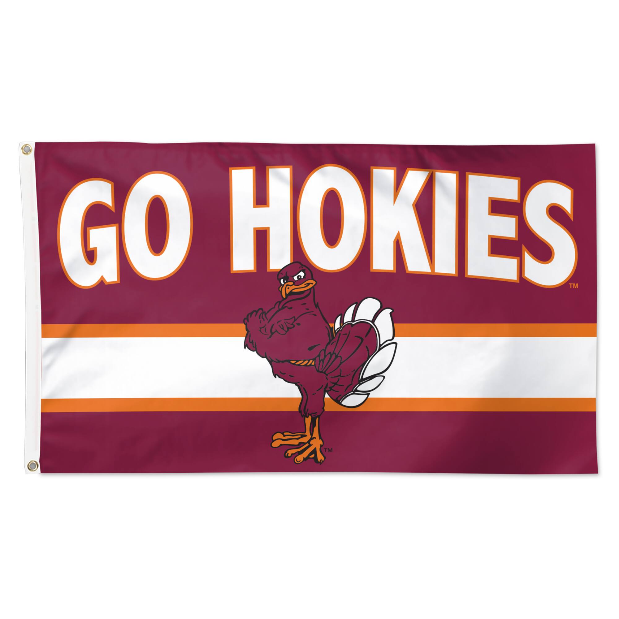 WinCraft Virginia Tech Hokies 3' x 5' Single Sided Deluxe Team Slogan ...