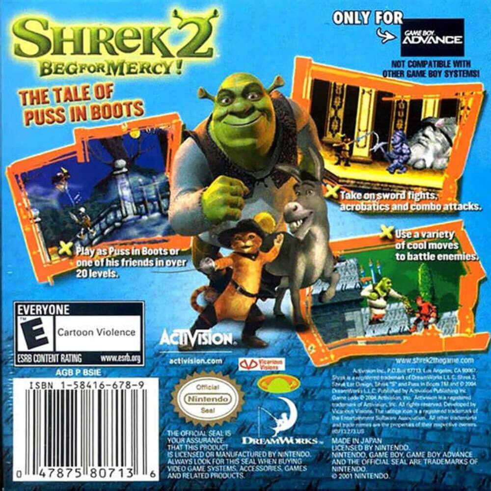 Shrek 2: Beg for Mercy Game Boy Advance Game Boy Advance - Best Buy