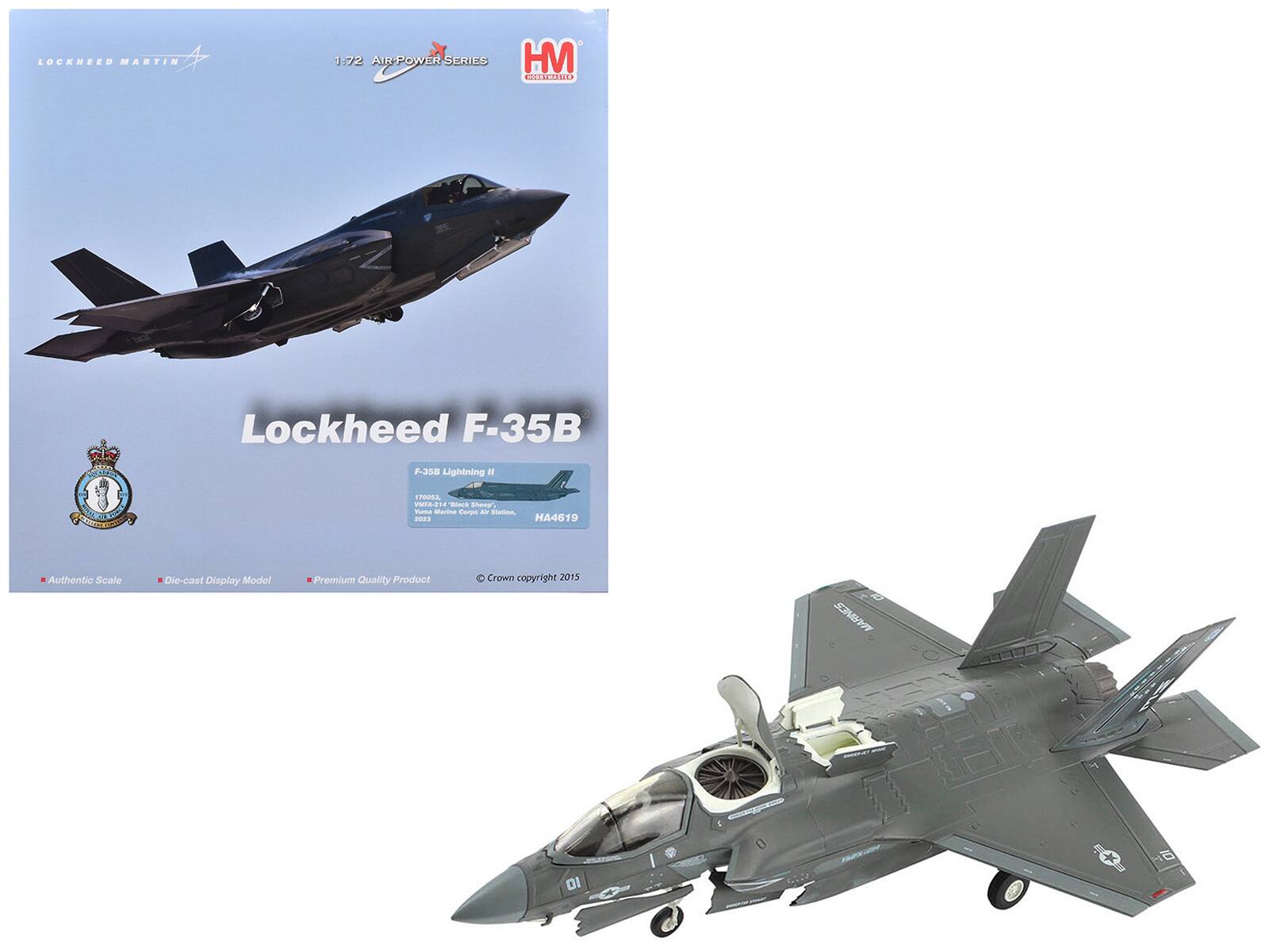 Hobby Master Lockheed F 35B Lightning II VMFA 214 Black Sheep MCAS Yuma ...