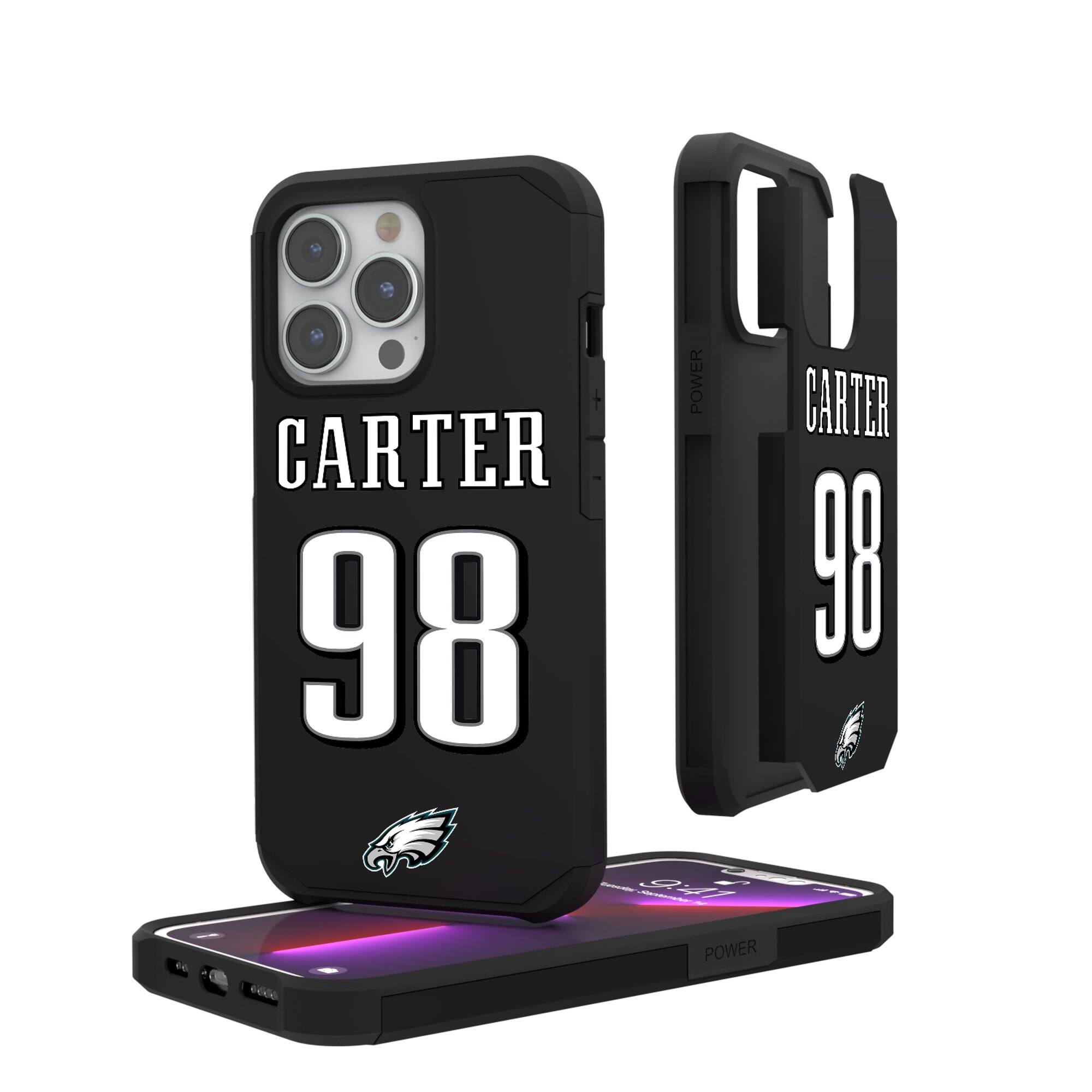 Keyscaper NFL Jalen Carter Philadelphia Eagles iPhone Rugged Case 15 ...