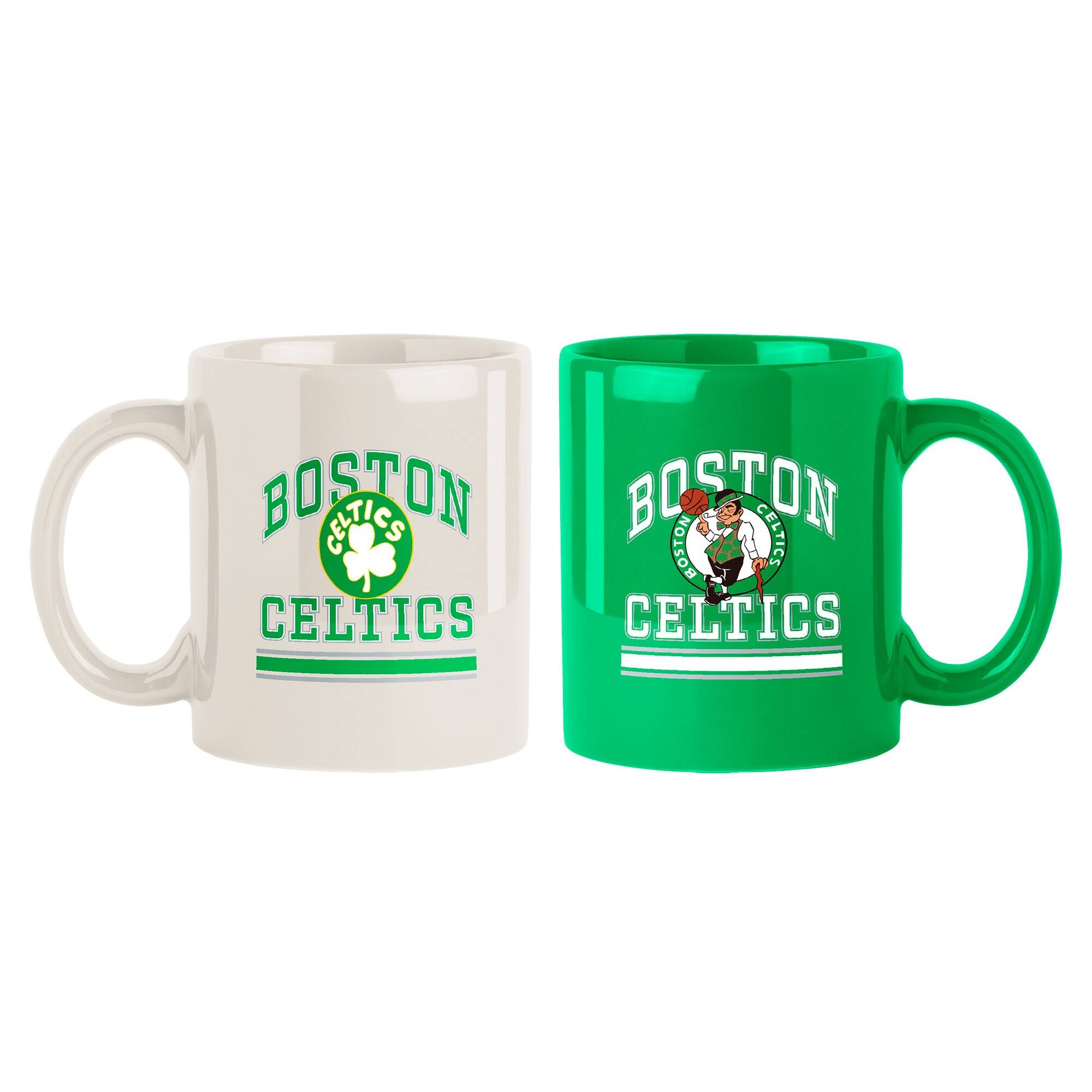 Logo Brands Boston Celtics Two Pack 15oz. Color Mug Set Multicolor ...