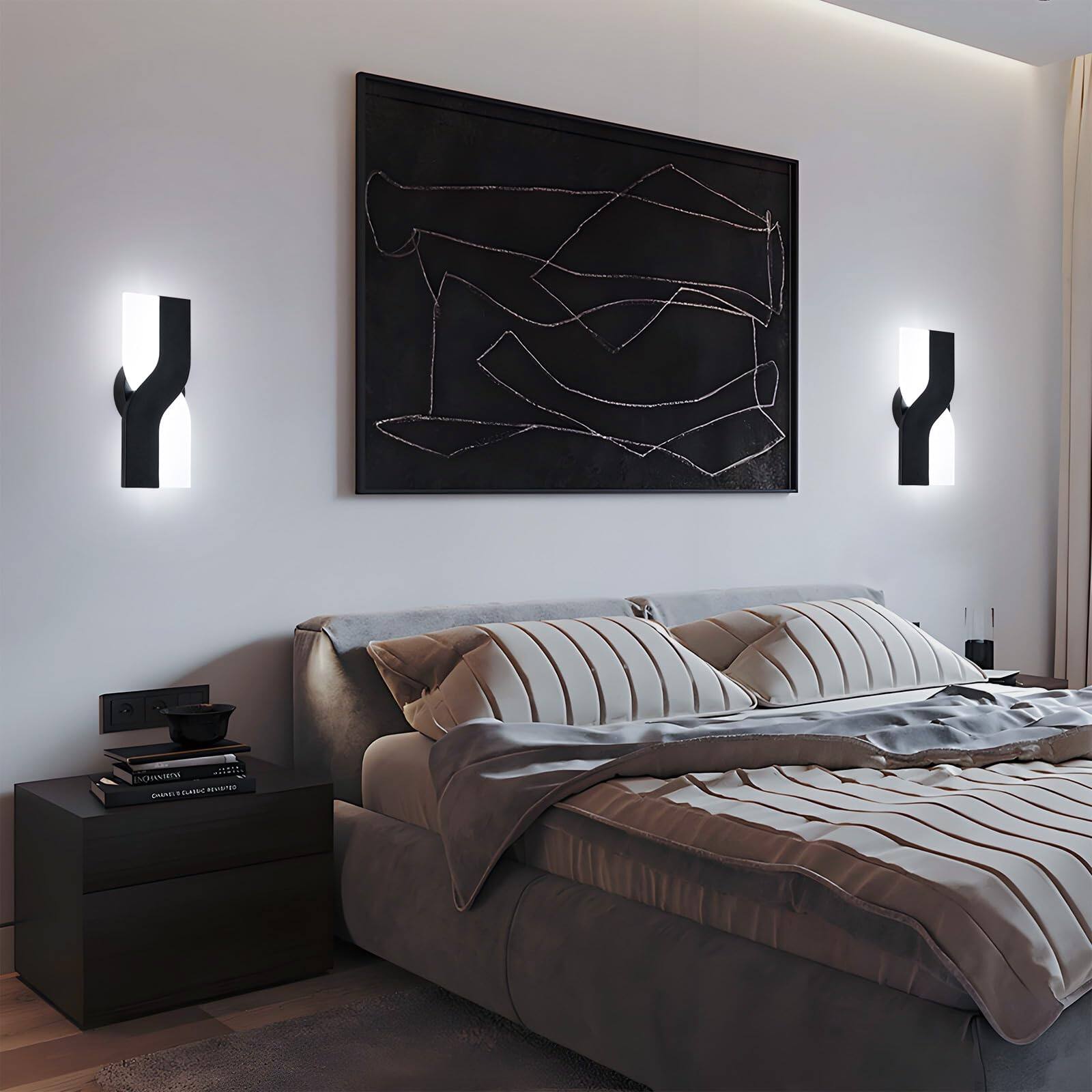 COTTAGE Modern Led Wall Sconce Indoor Light Fixtures Set Of 2 Mounted ...