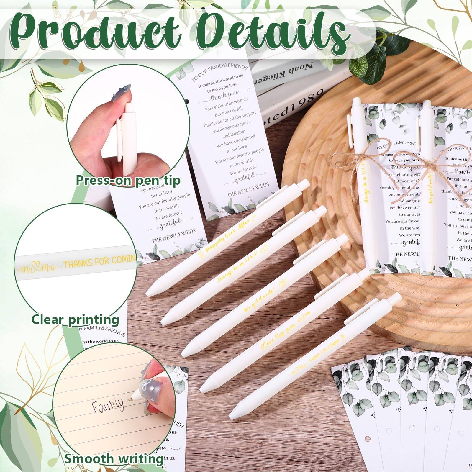 Paradigms Interiors Wedding Bridal Shower Pens Favors For Guests ...