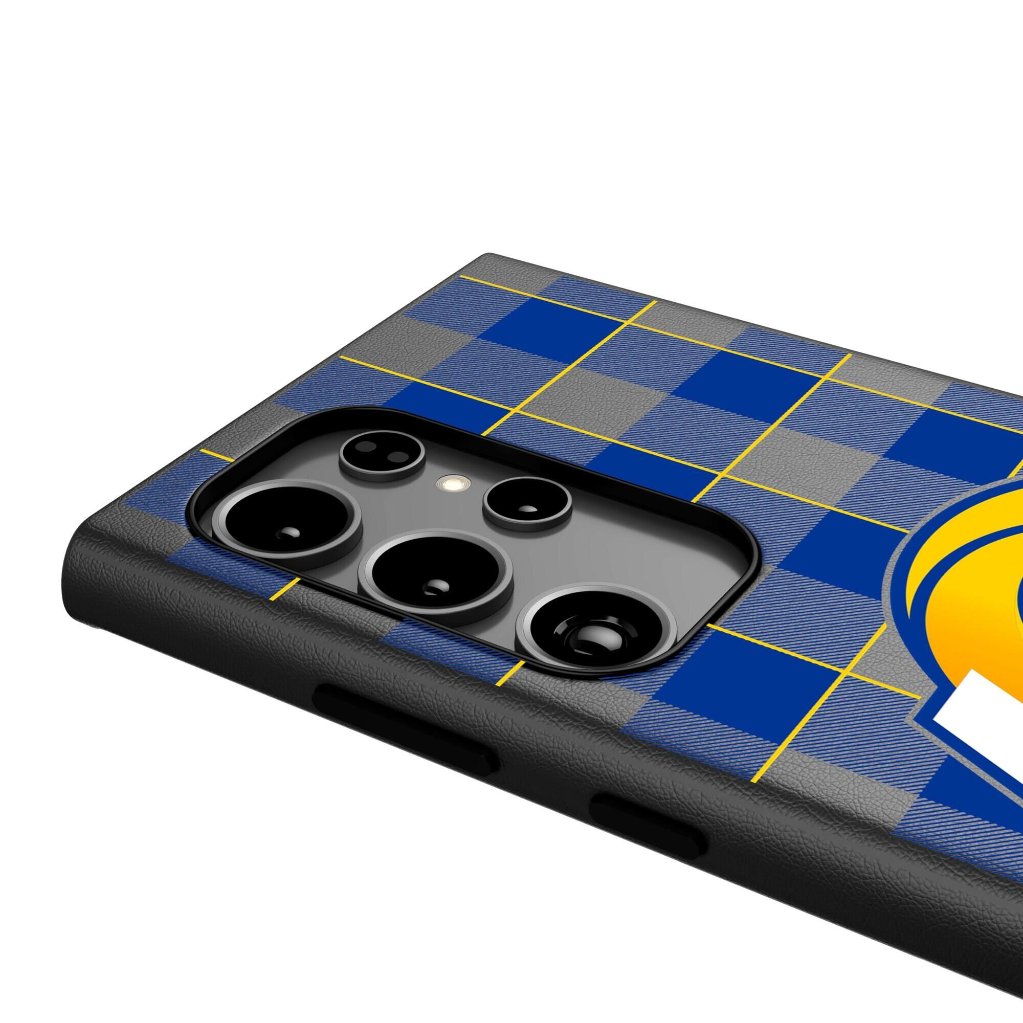 Keyscaper NFL Los Angeles Rams Plaid Galaxy Magnetic Bump Case S24 ...