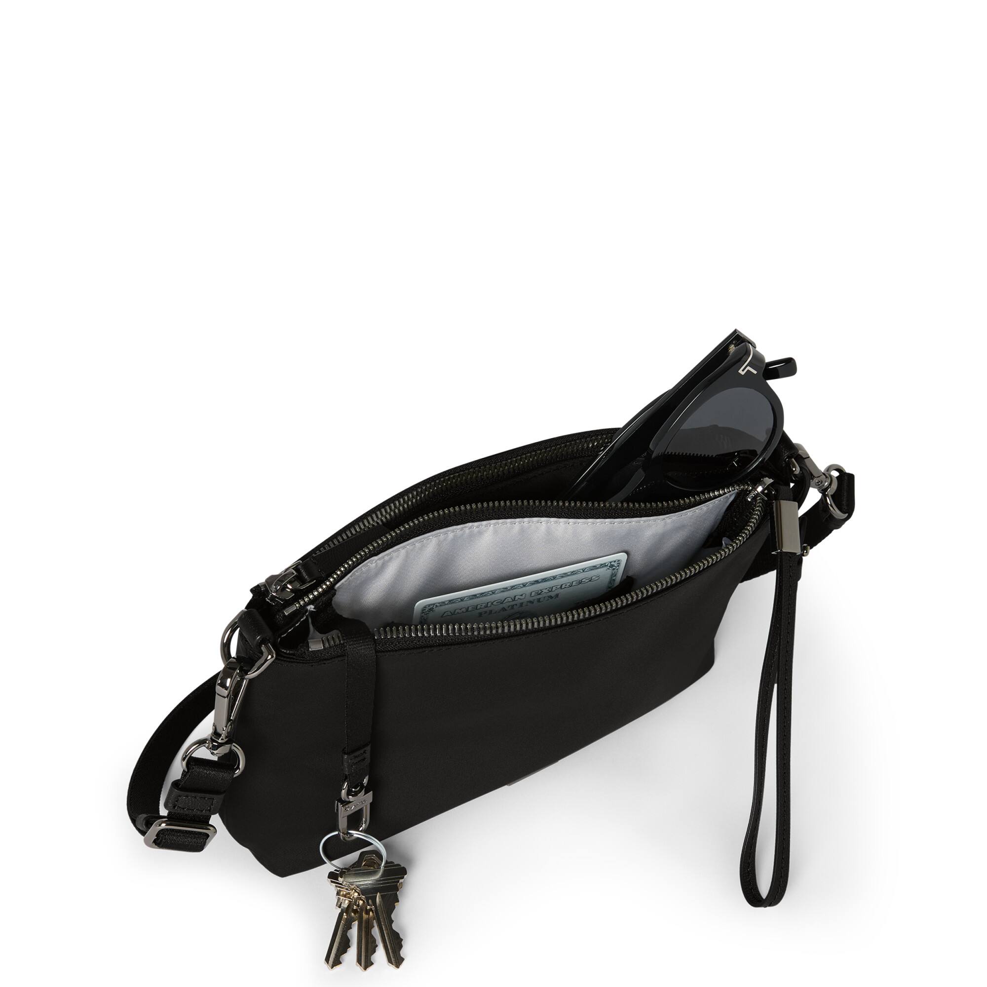 TUMI Voyageur Adela Crossbody Black/Gun Metal 152462-T522 TUMI Voyageur Adela Crossbody Black/Gun Metal 152462-T522