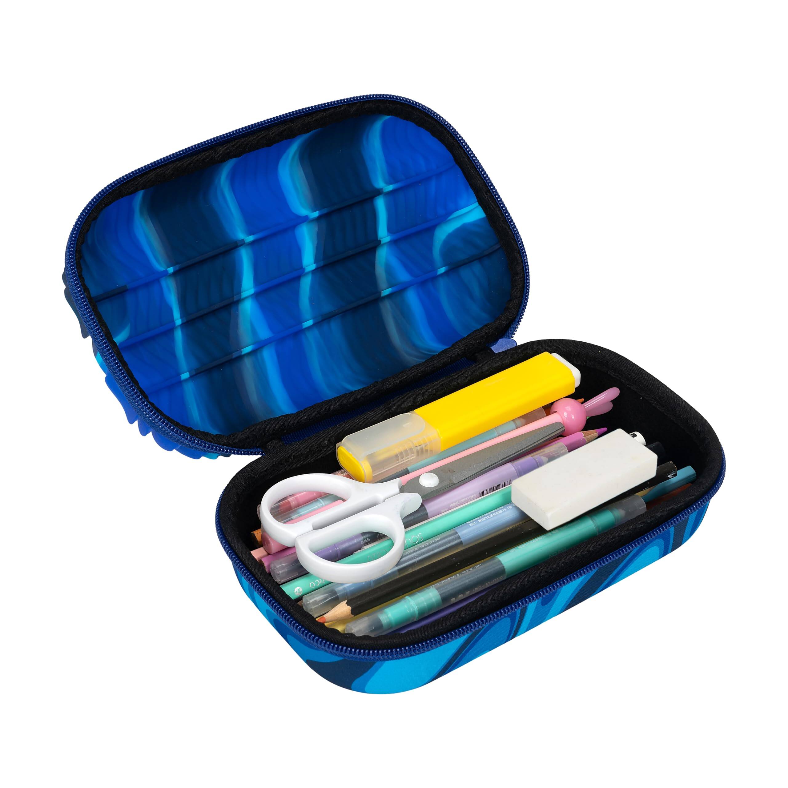 Dapper Styles Wavy Pencil Case For Silicone Sensory Fidget Box School ...