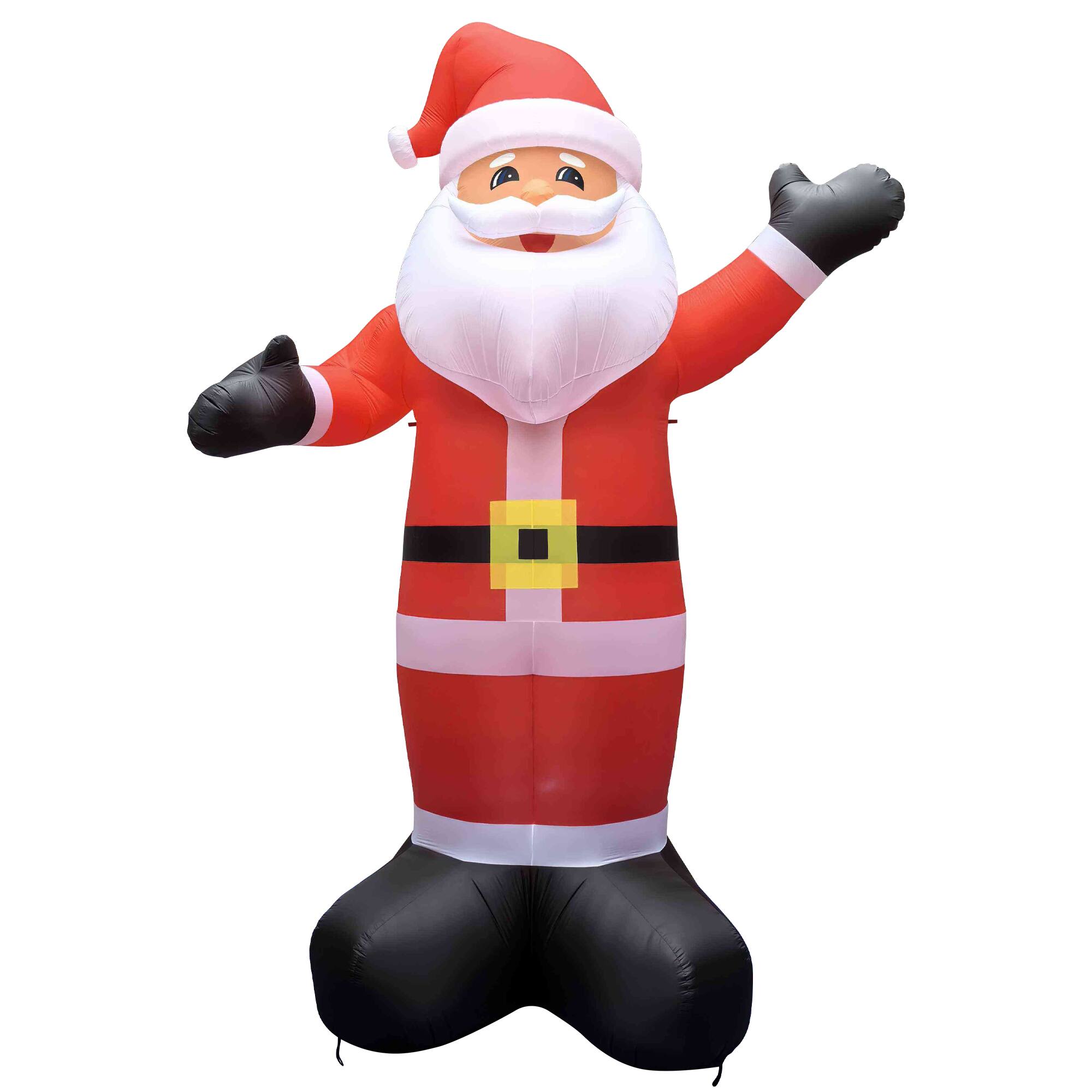 Northlight Lighted Inflatable Santa Claus Outdoor Commercial Christmas ...