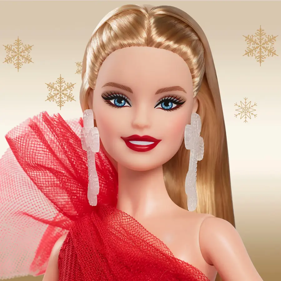 Barbie Signature 2024 Holiday Collectible Doll Blonde Hair Hrm65 Open Box Best Buy