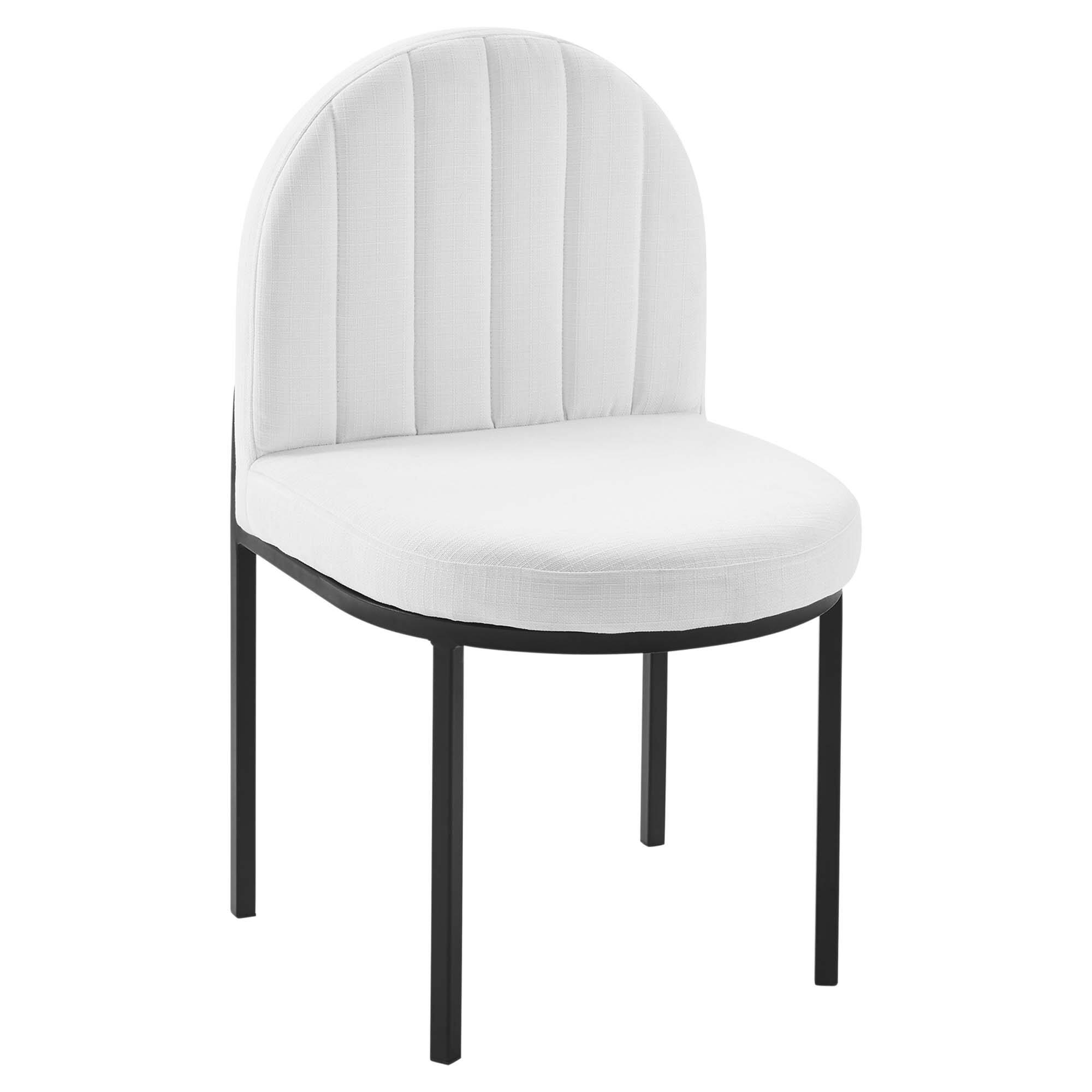 Isla Channel Tufted Upholstered Fabric Dining Side Chair by Modway ...