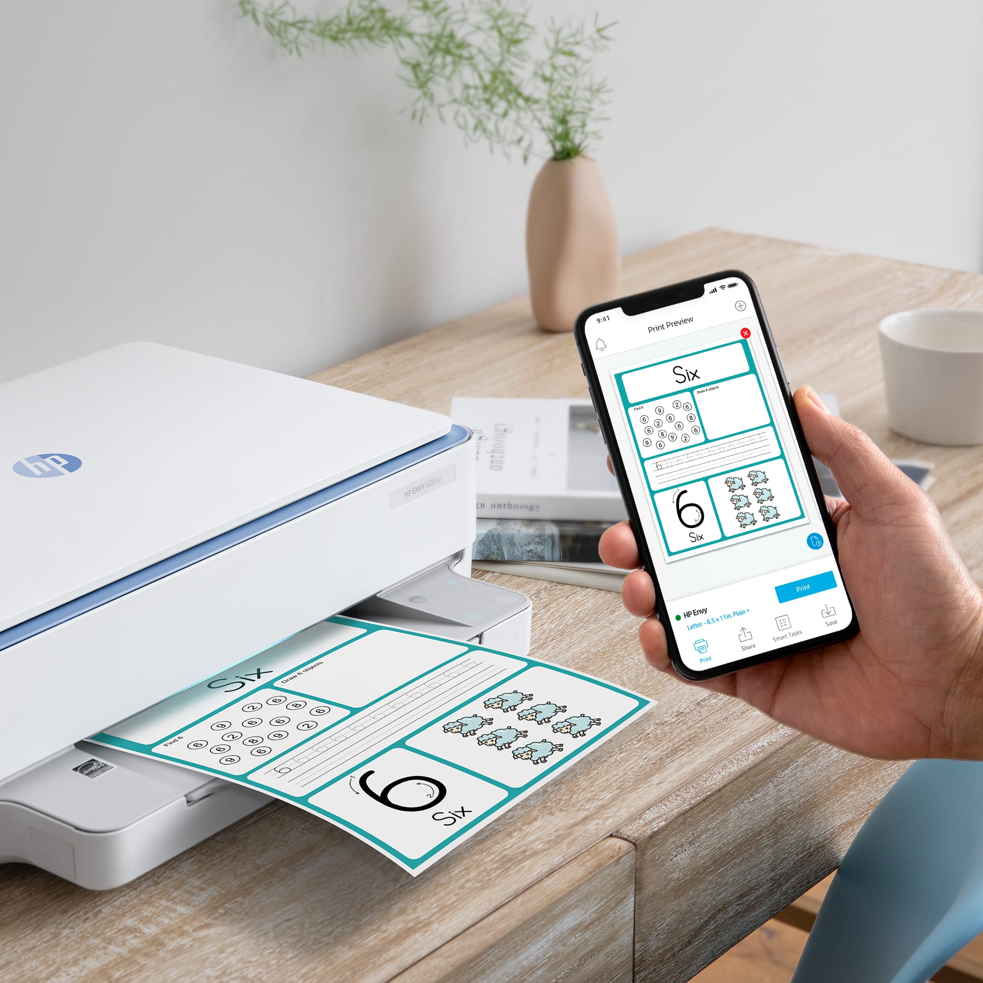 Customer Reviews: HP ENVY 6065e Wireless All-in-One Inkjet Printer Refurbished White Envy 6065e ...
