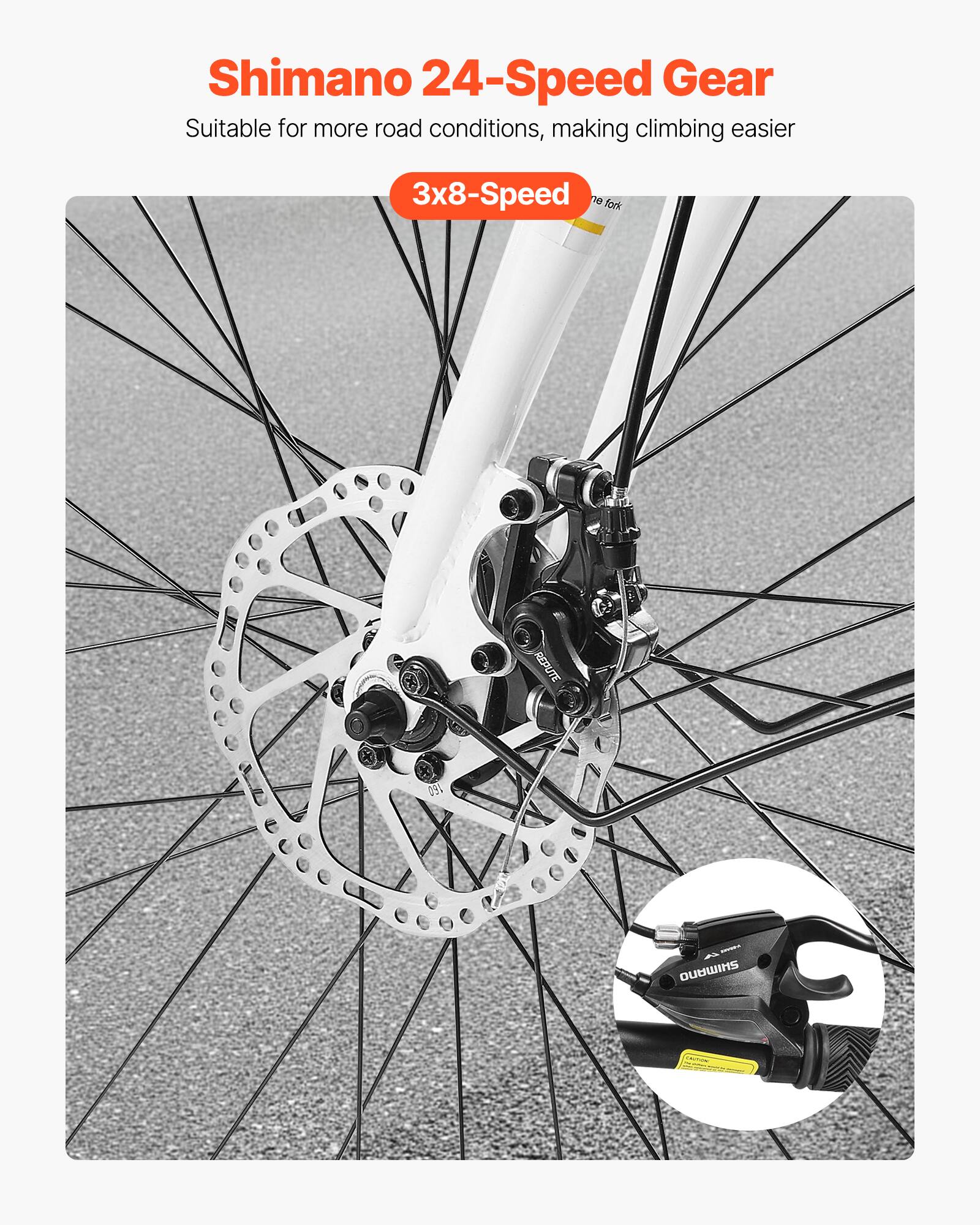 VEVOR Hybrid Bike,Lightweight Aluminum Frame Bike, 700c Wheel Hybrid Bicycle,Step Over Bikes ...