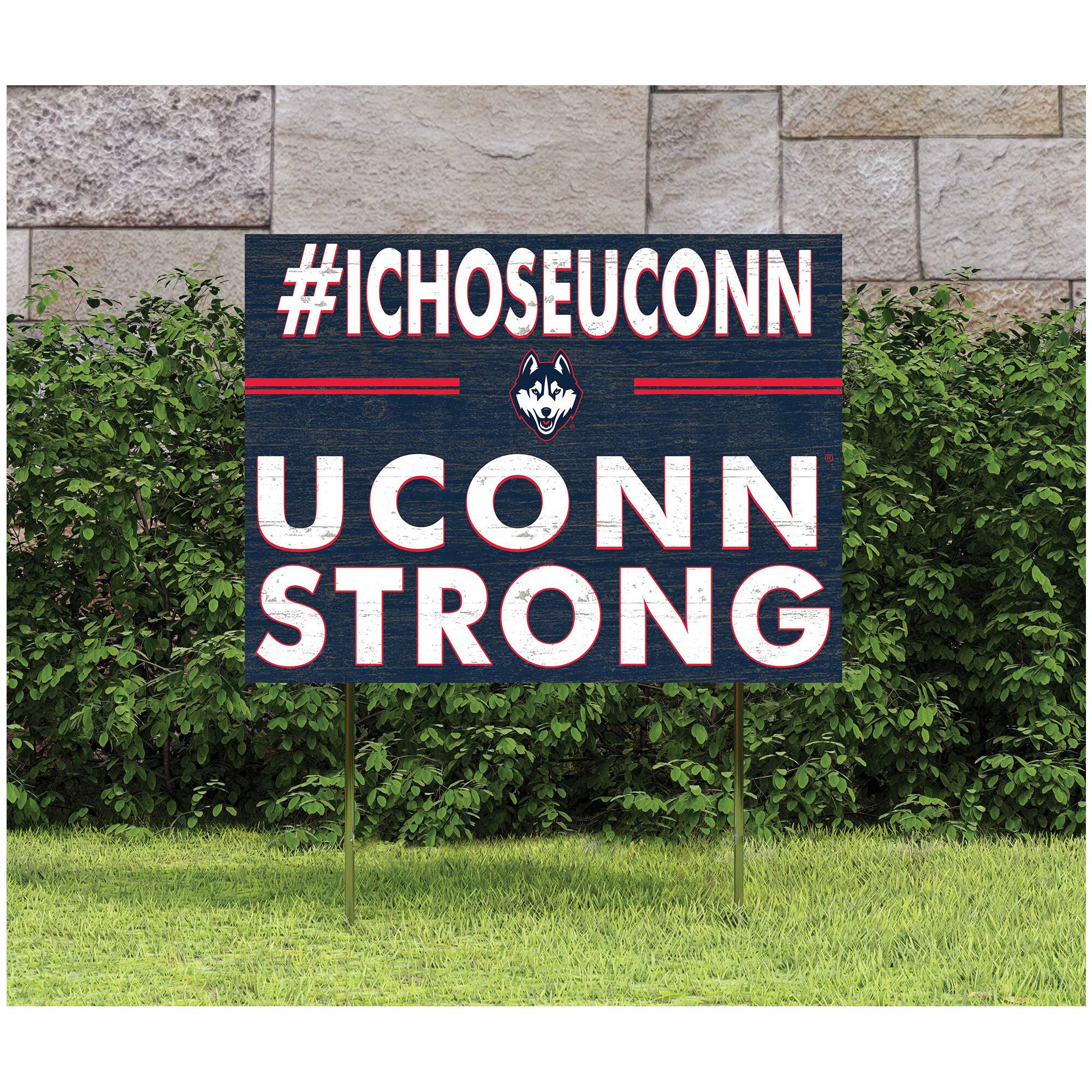 Jardine UConn Huskies 18'' x 24'' I Chose Lawn Sign Navy 4965522 - Best Buy