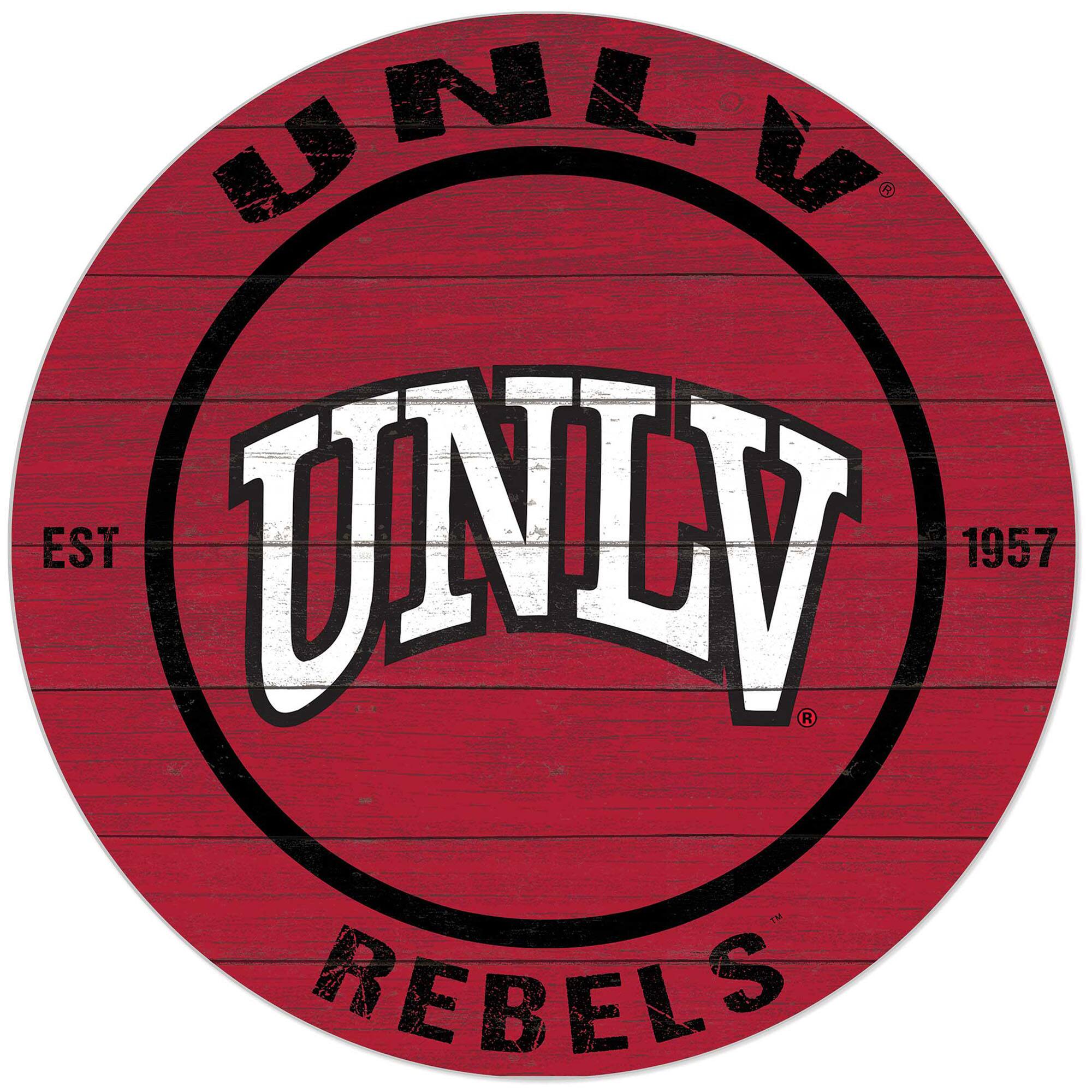 Jardine UNLV Rebels 20'' Team Color Indoor/Outdoor Circle Sign Red ...