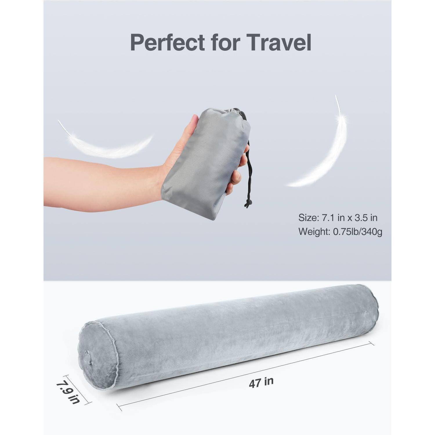 Pacoar Cade Inflatable Body Pillow For Adults Travel Pillows Side ...