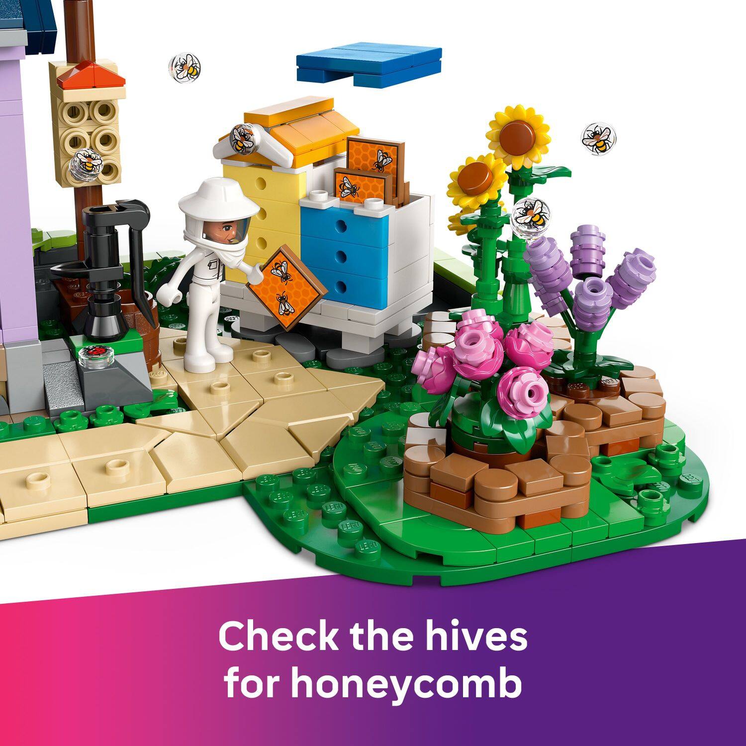 LEGO Friends Beekeepers’ House and Flower Garden Building Kit 42669 ...