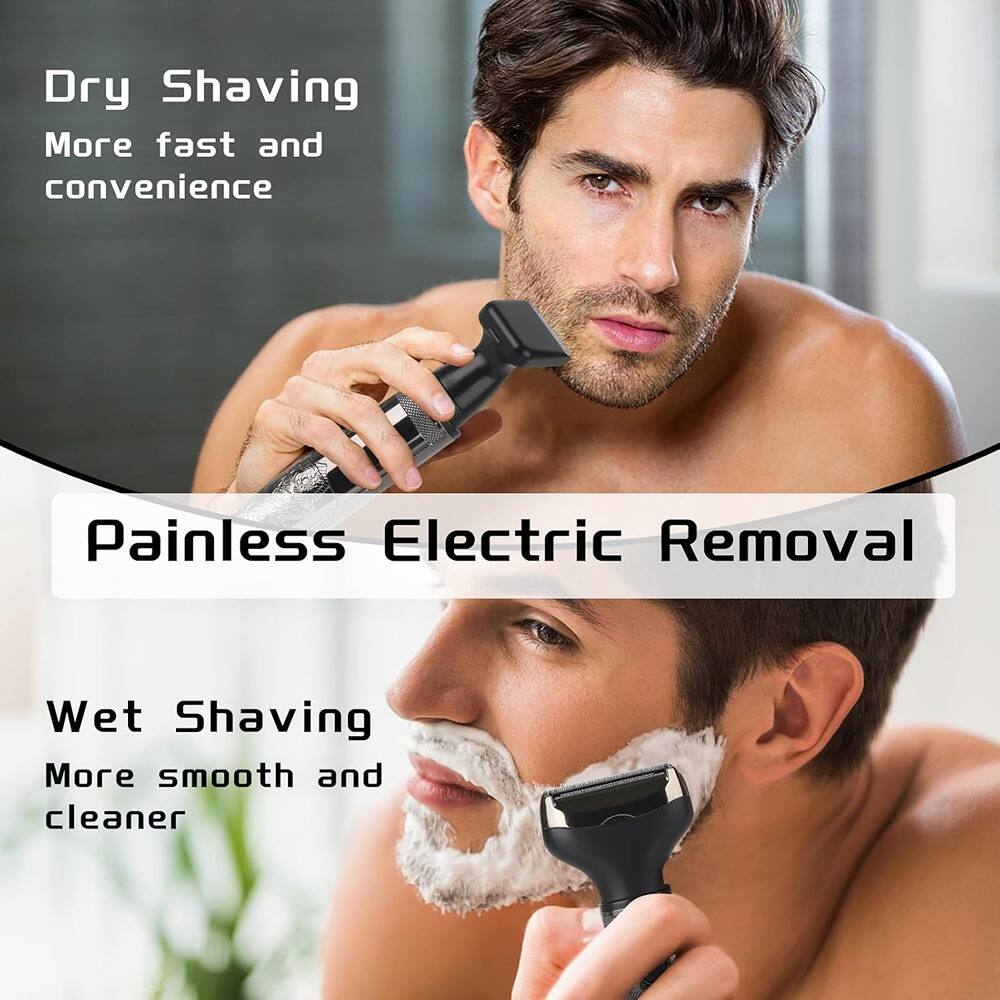 RTMB 4 in 1 Electric Razor, 2025 Rechargeable Waterproof Grooming Set ...