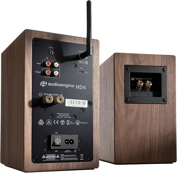 Audioengine HD4 Next Gen Home Music System w/ Bluetooth aptX Adaptive ...