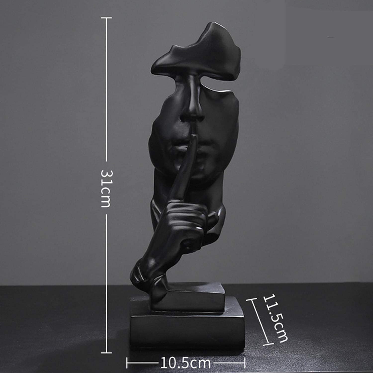 Refined Abode Design Thinker Statue Silence Is Abstract Art Figurine ...