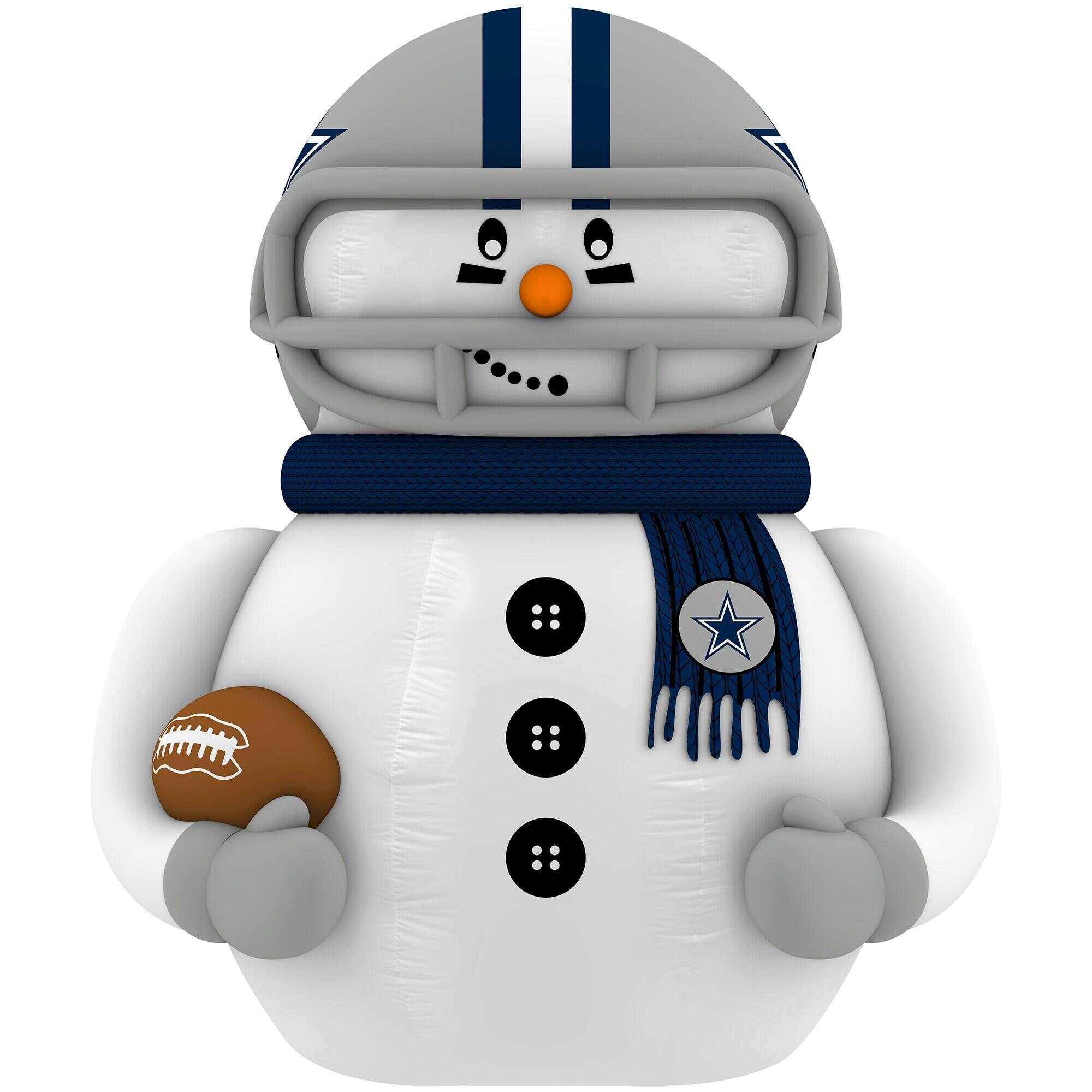 Sporticulture Dallas Cowboys 7' Inflatable Snowman Player Gray ...