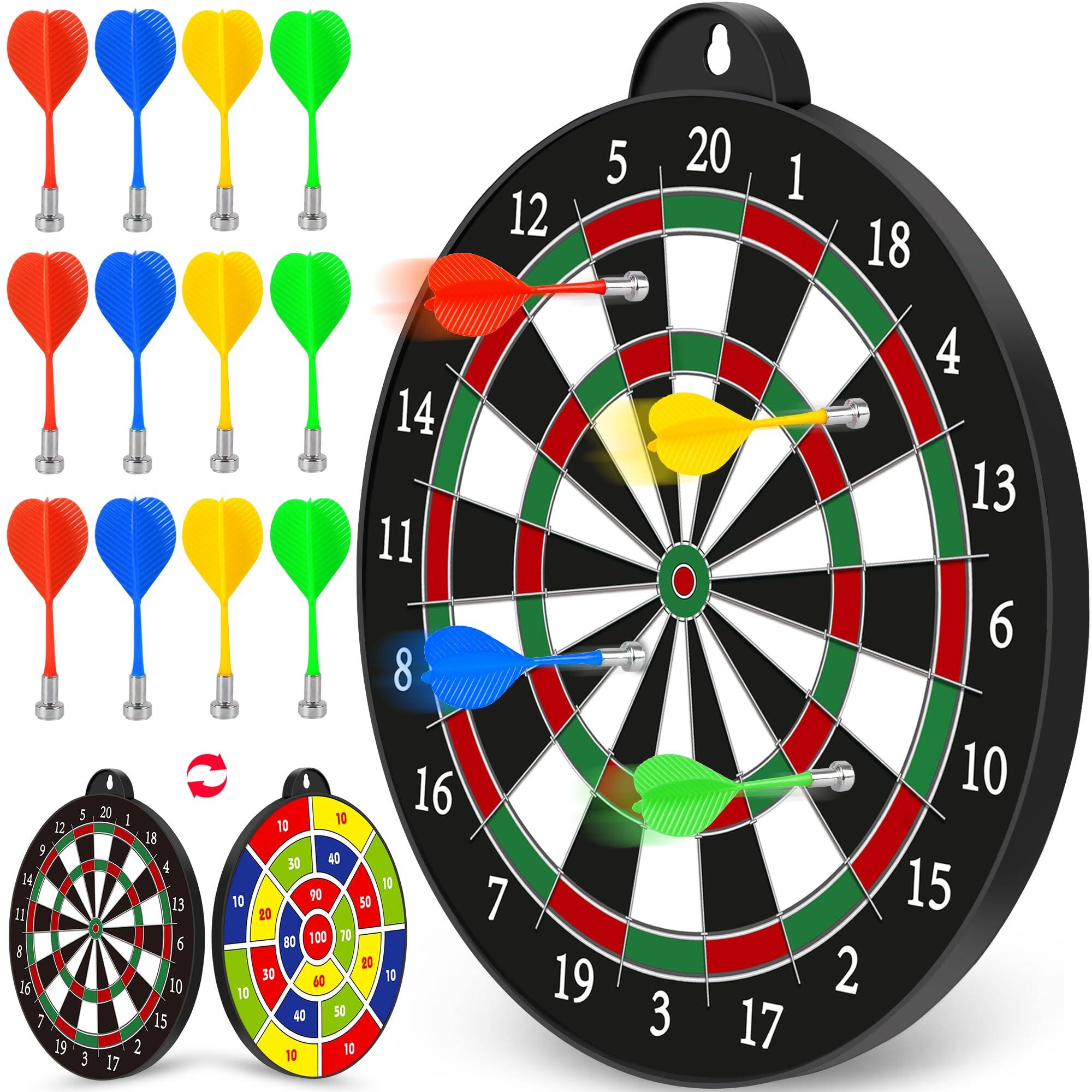 Skar Audio Magnetic Dart Board 12pcs Darts Excellent Indoor Game And ...