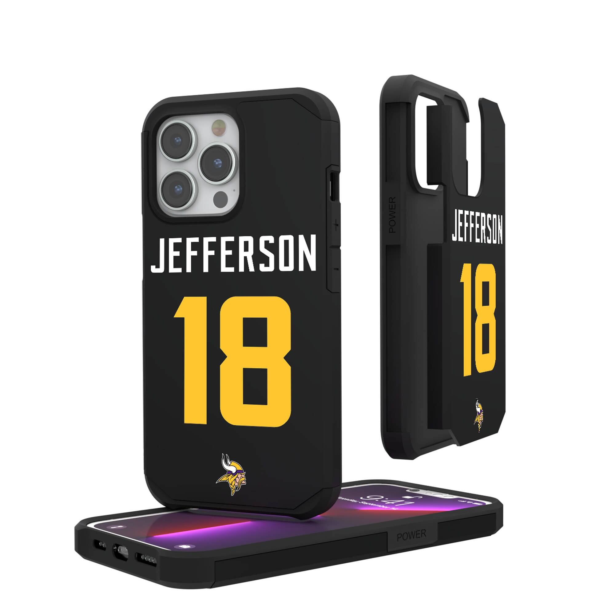 Keyscaper NFL Justin Jefferson Minnesota Vikings iPhone Rugged Case 14 ...