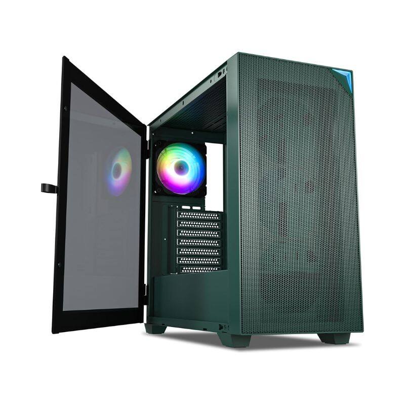 Resource Ludis - Built In Argb Led Strip Pc Case - Army Green - buy ...