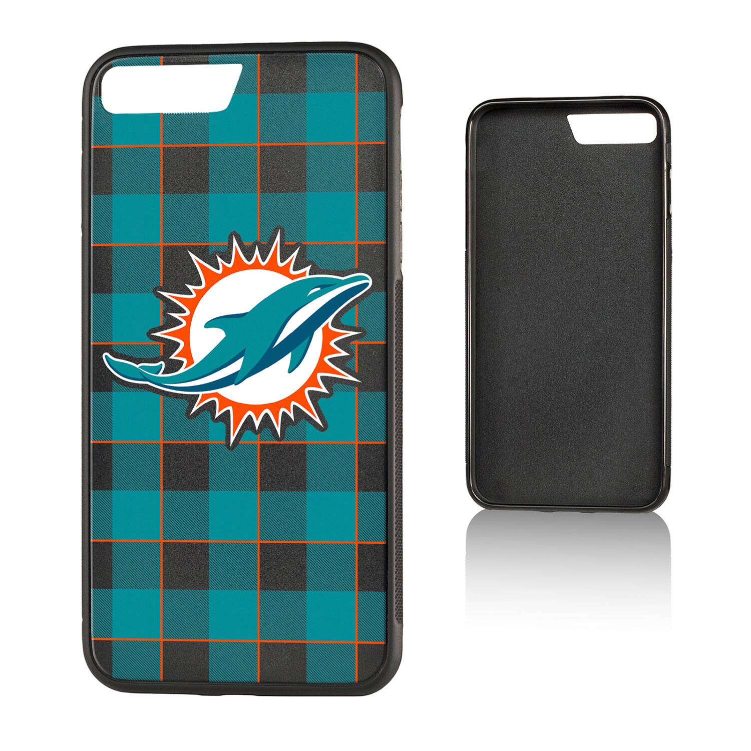 Keyscaper NFL Miami Dolphins iPhone Plaid Design Bump Case XR ...