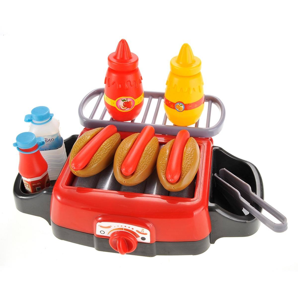 JuzToys Pretend Grill Hot Dog Roller Toy – Pretend Play Kitchen Food ...