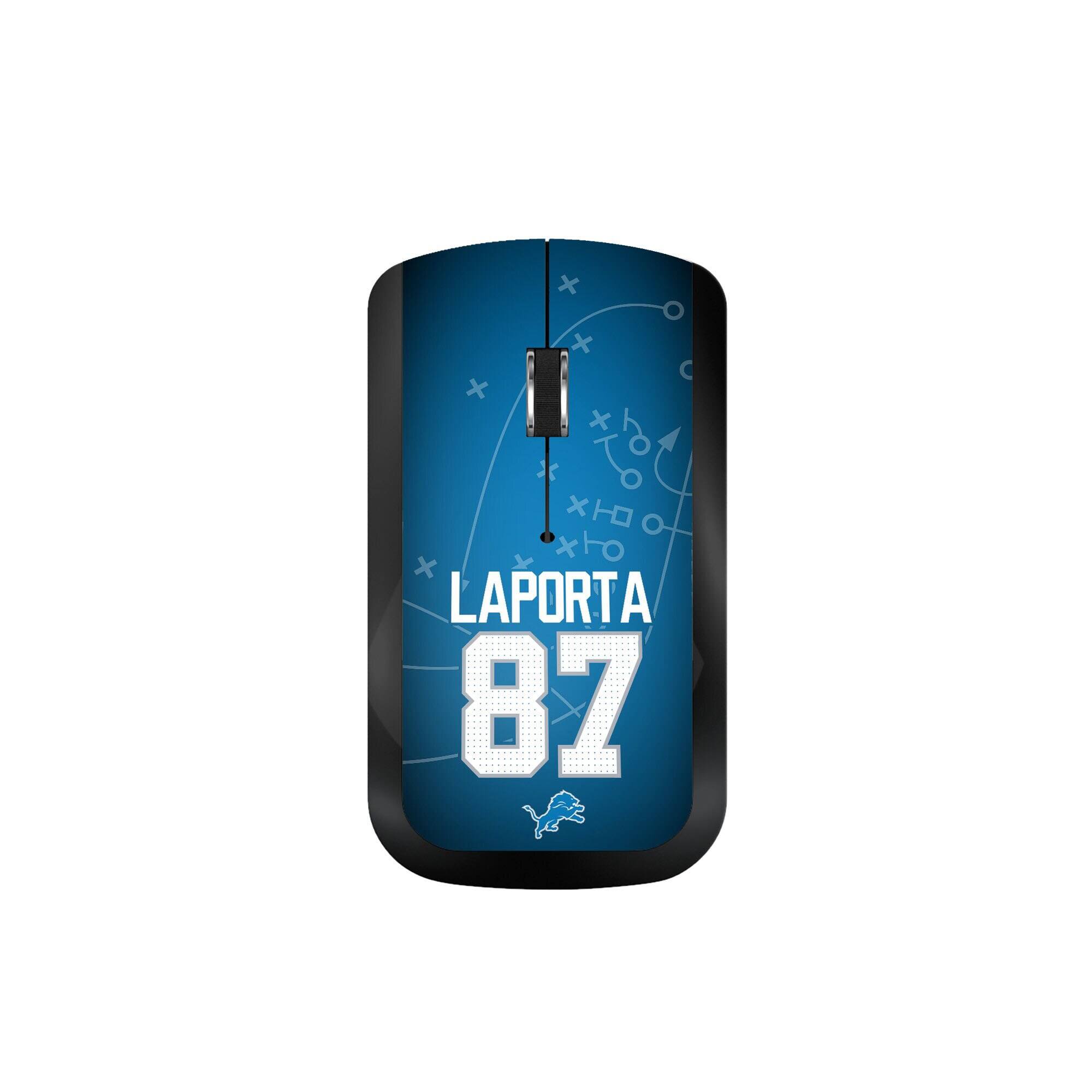 Keyscaper Sam LaPorta Detroit Lions Wireless Mouse Wireless Black ...