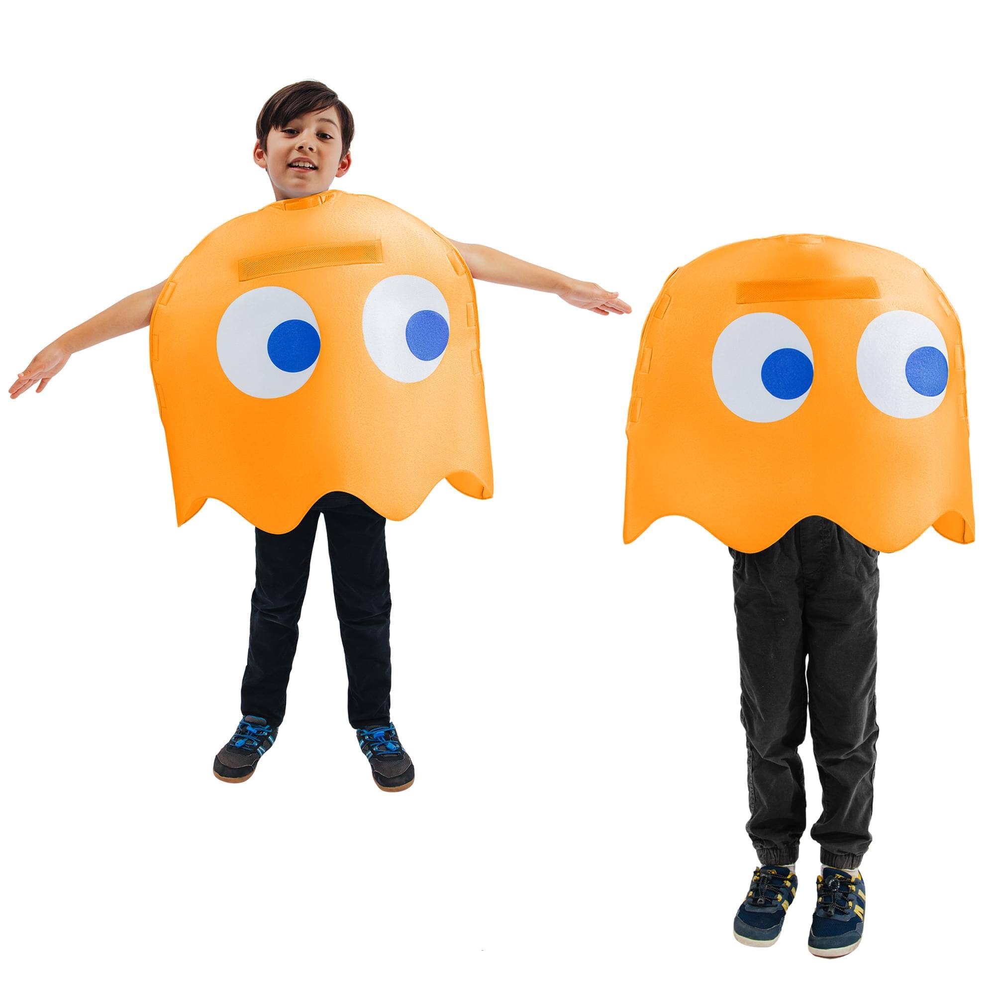 Toynk PAC MAN Ghost CLYDE Child Costume | Medium Yellow CHPACORGH_MED ...