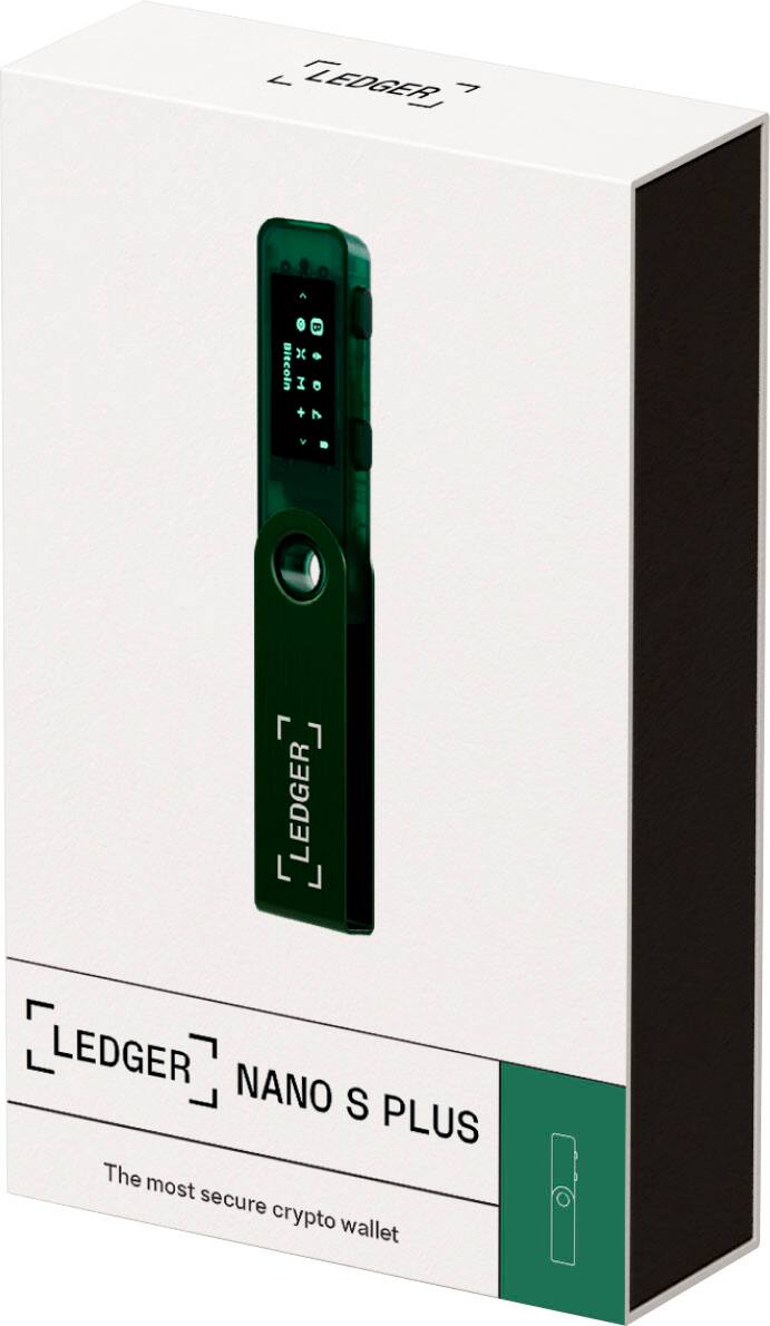 Ledger Nano S Plus Crypto Hardware Wallet Emerald Green NSP Emerald ...