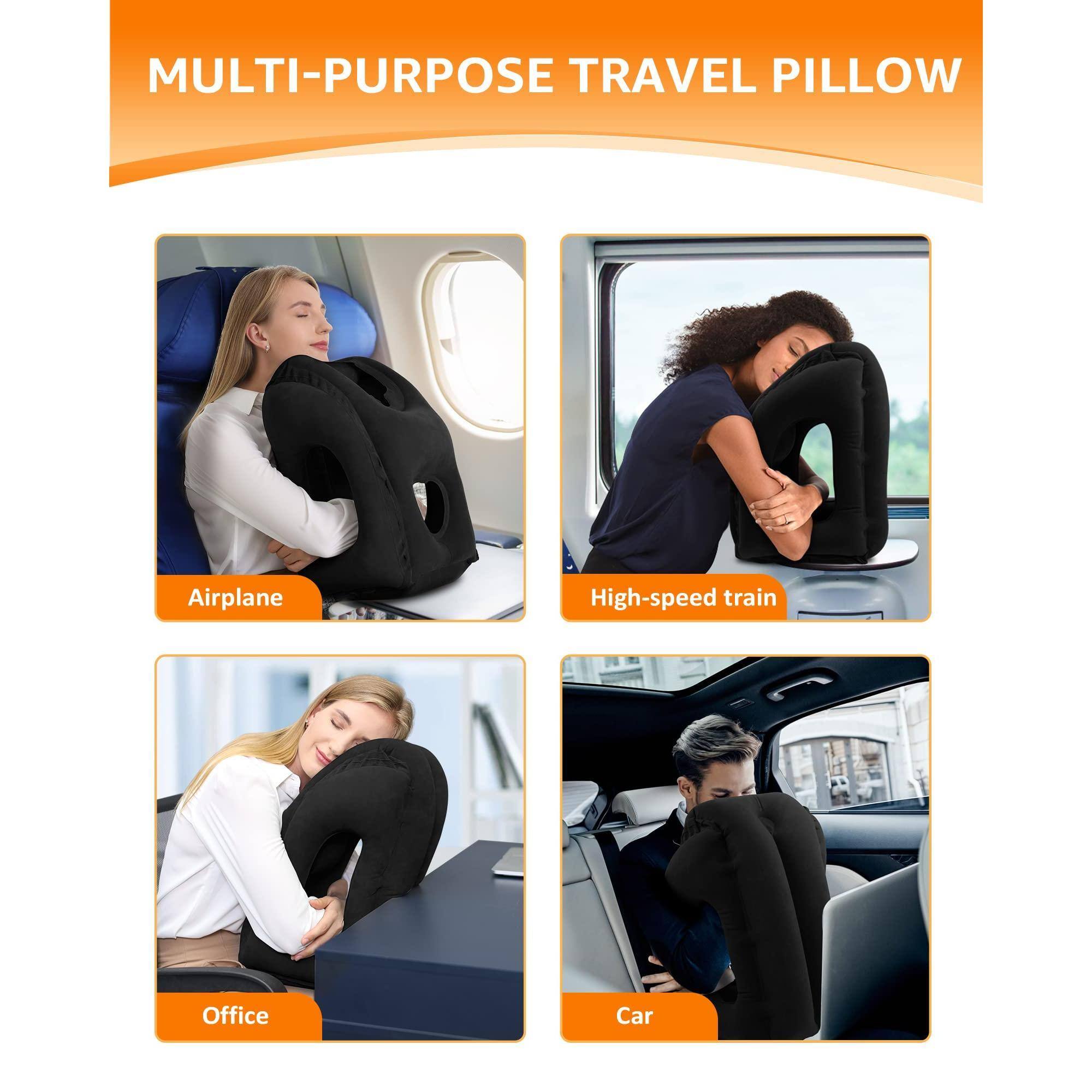 Pacoar Cade Travel Pillow Inflatable Neck For Airplanes/cars/buses ...
