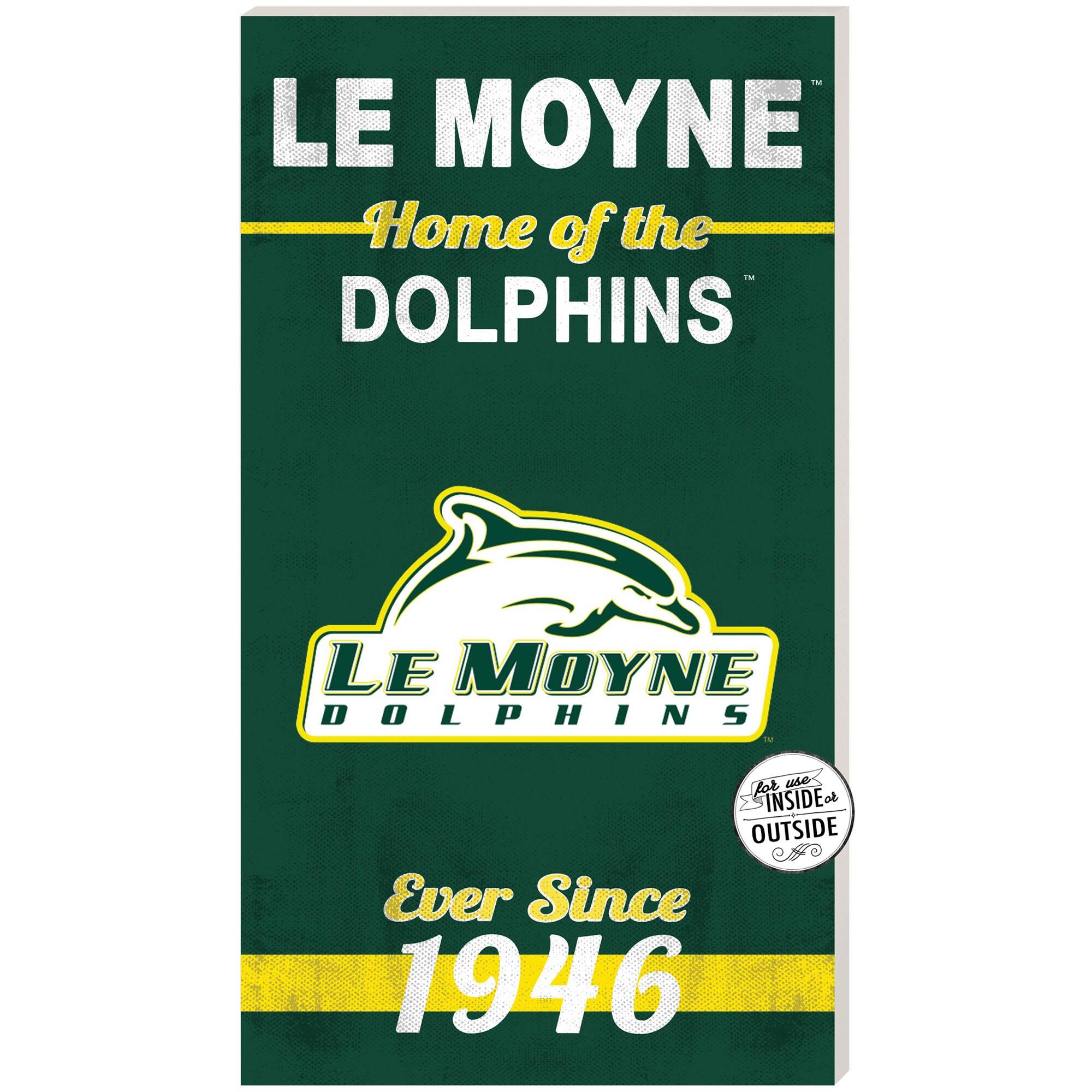 Jardine Le Moyne Dolphins 11" x 20" Indoor/Outdoor In This House Sign ...