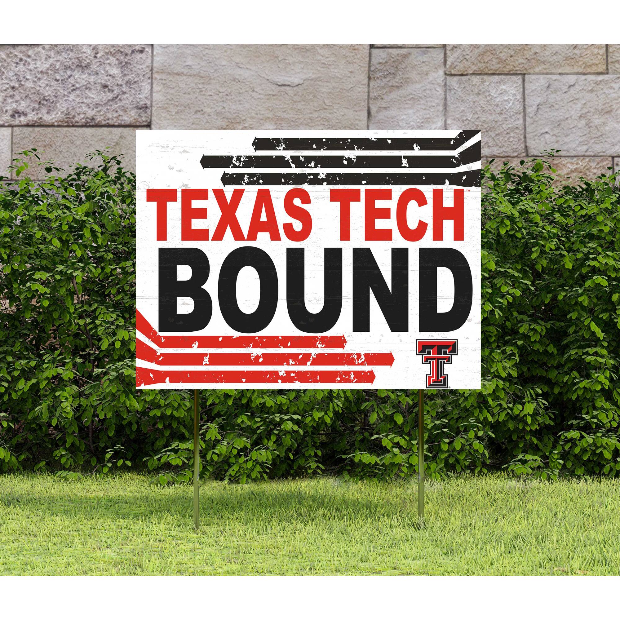 Jardine Texas Tech Red Raiders 18'' x 24'' Bound Yard Sign White ...