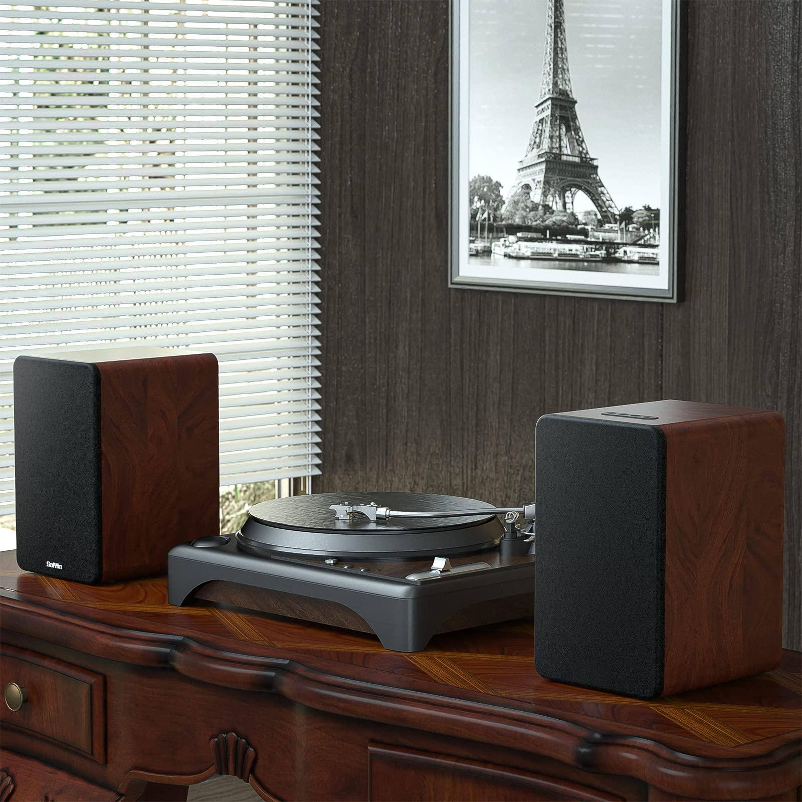 Pacoar Cade Bookshelf Speakers Record Player Studio Monitor Inch Woofer ...