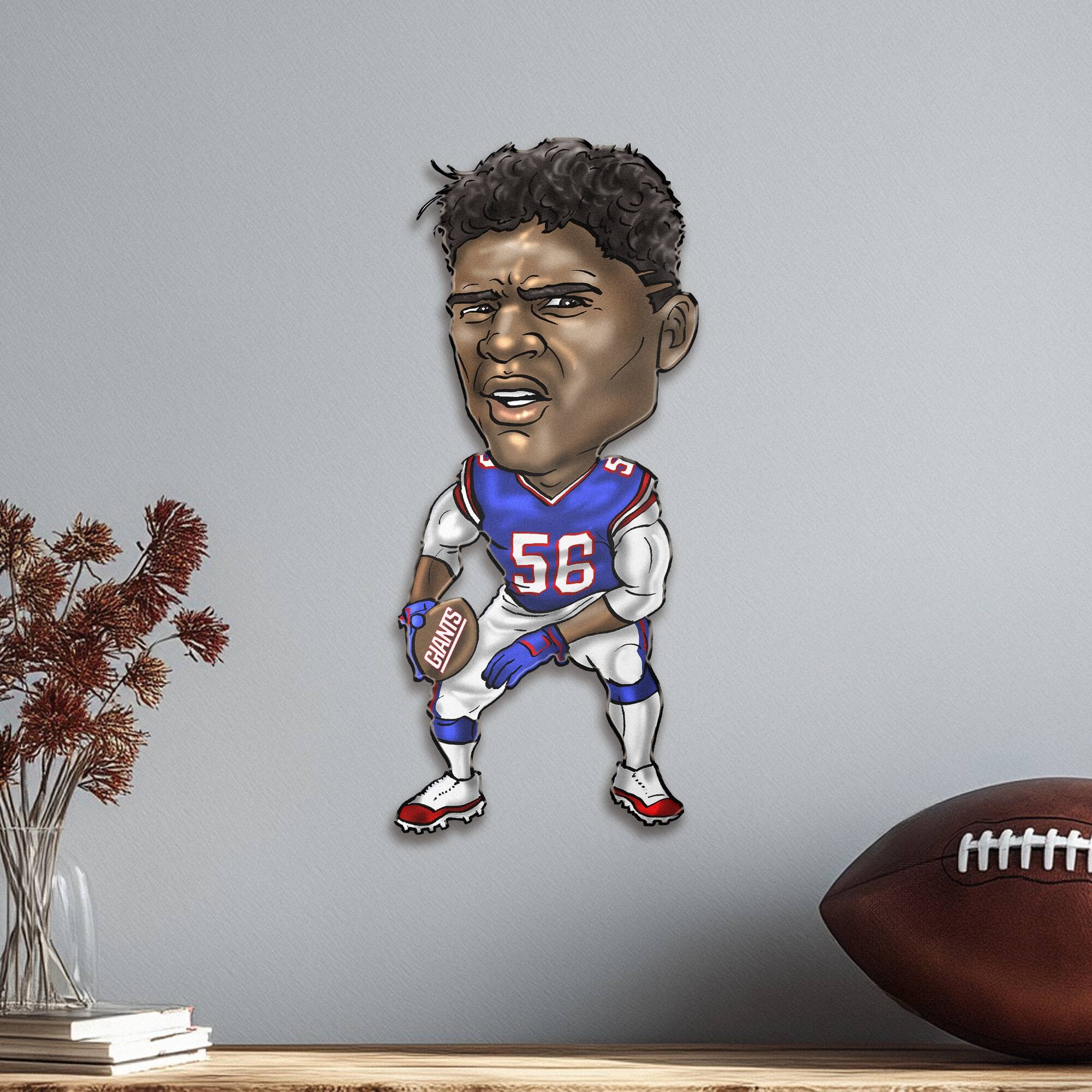 Sporticulture Lawrence Taylor New York Giants Metal Caricature Wall Art ...