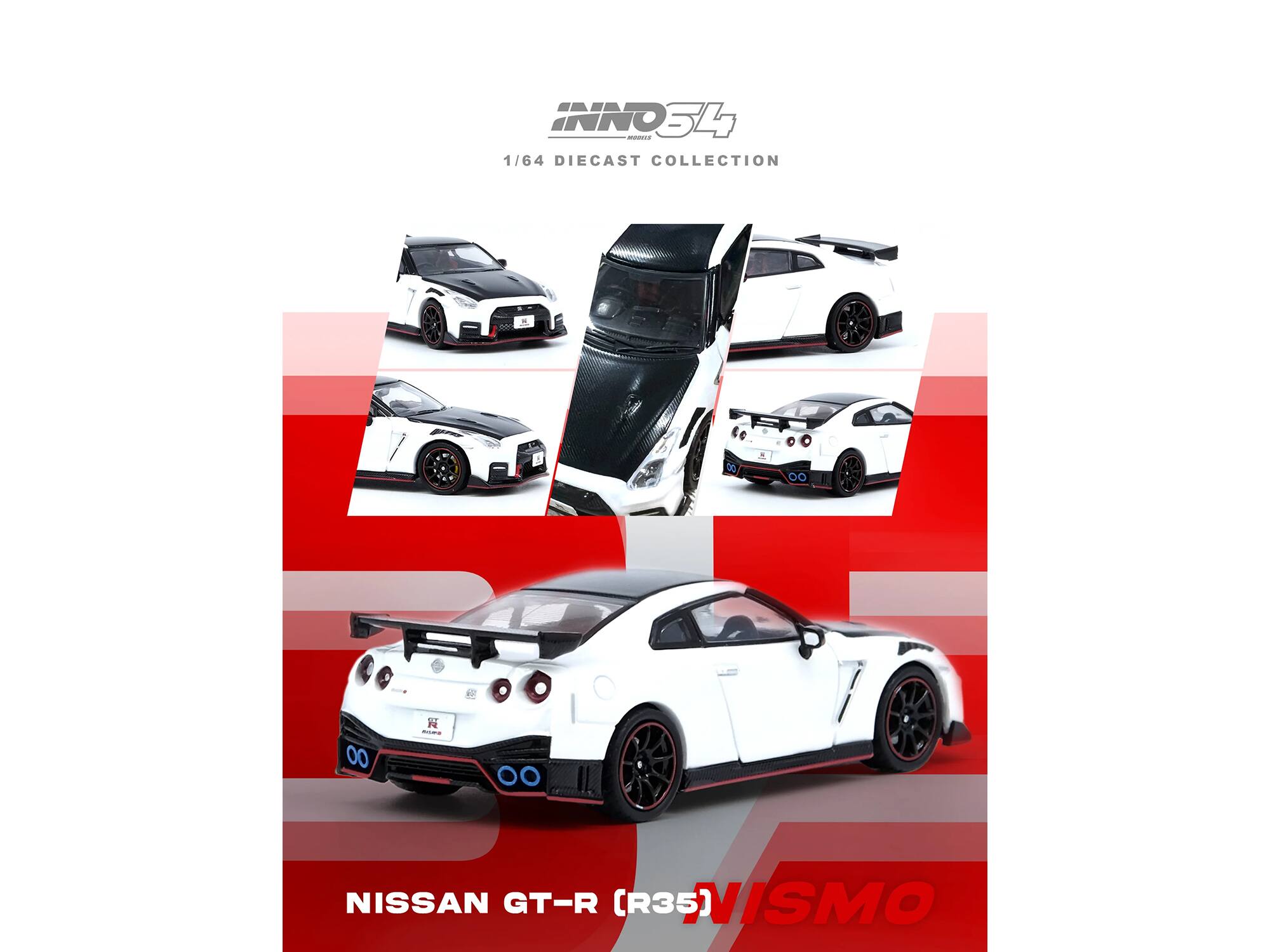 Nissan GT R (R35) Nismo RHD (Right Hand Drive) Hood and Top 1/64 ...