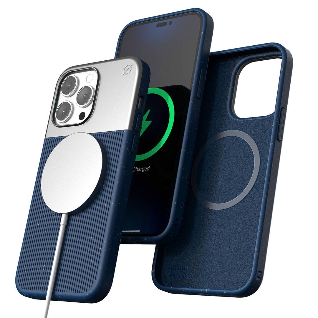 Best Buy: Atom Studios Split Wood Fibre Phone Case with Magsafe for Apple iPhone 14 Pro Max Ink ...