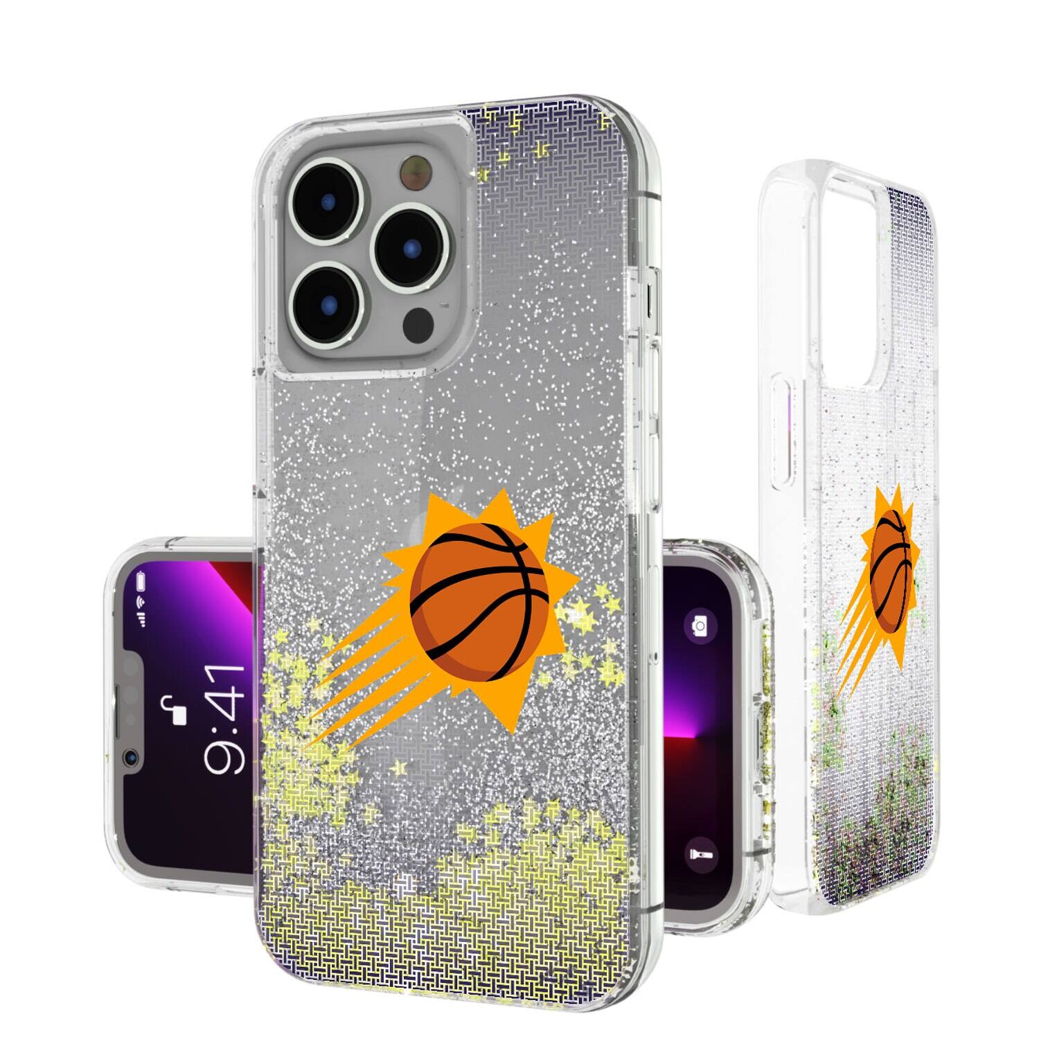 Keyscaper NBA Phoenix Suns Linen Logo iPhone Glitter Case 16 Pro Max Multicolor 201332771 - Best Buy