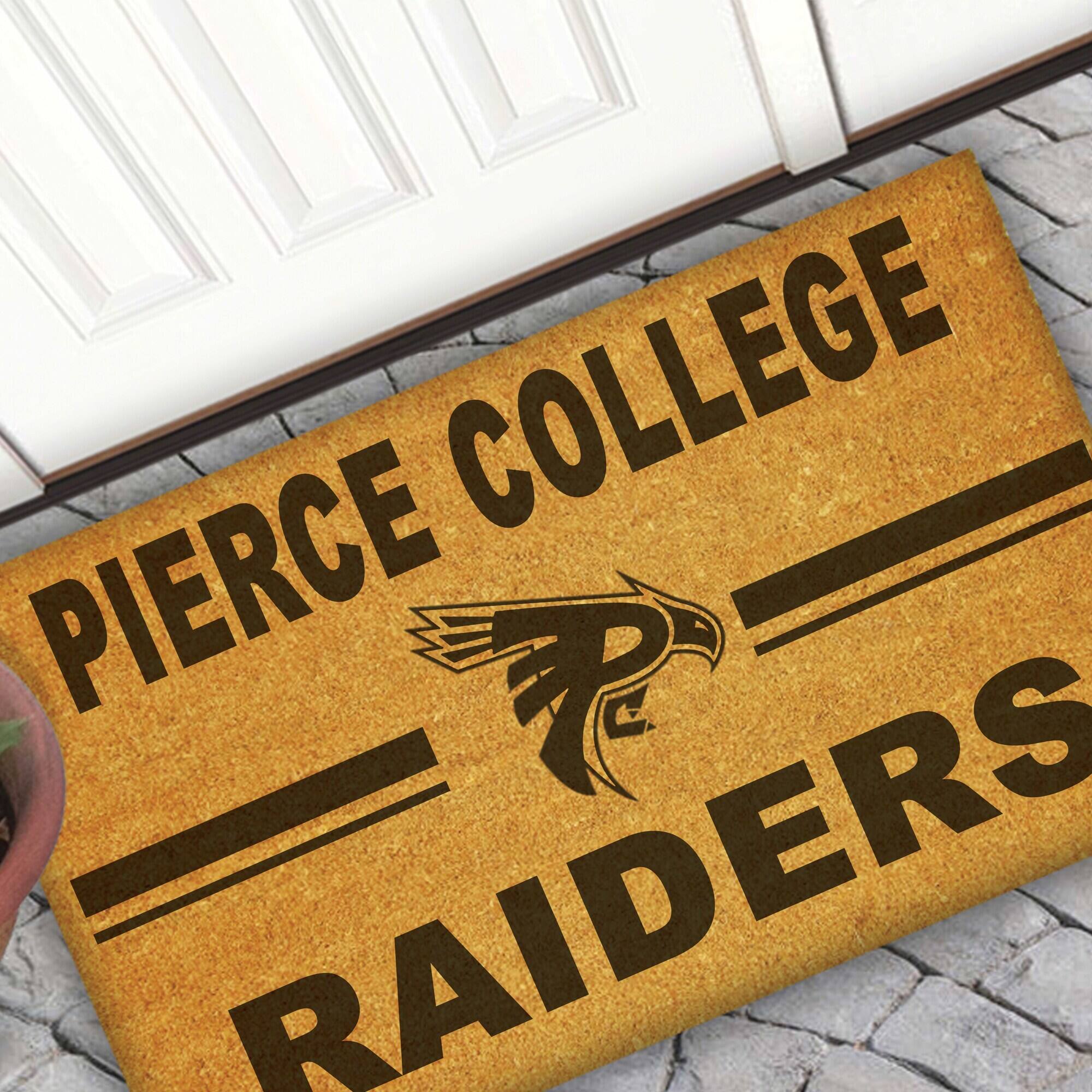 Jardine Pierce College Raiders 18" x 30" Team Logo Doormat Brown ...