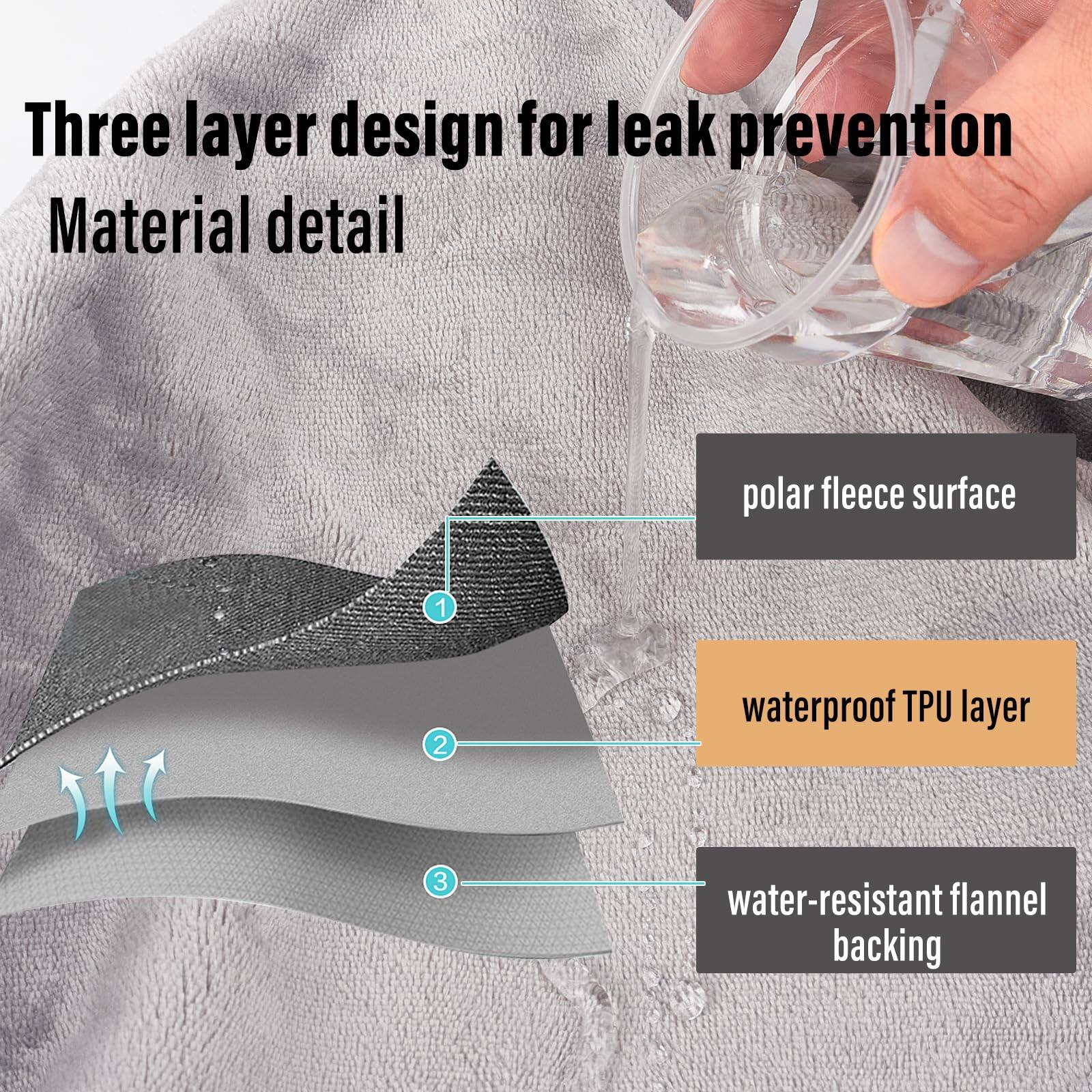 Paradigms Interiors Waterproof Blanket For Bed 80 x90 Leak proof Design ...