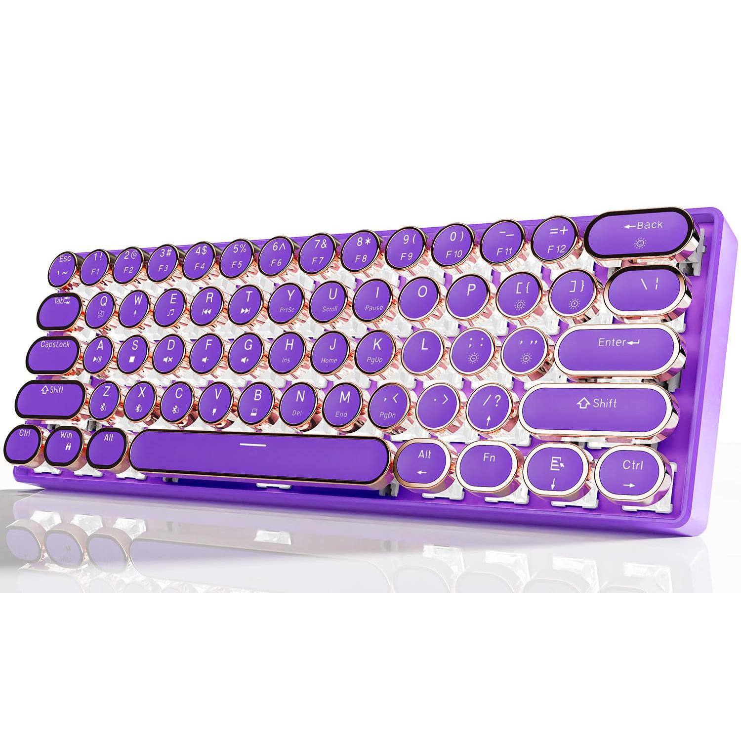 Earthley Blooms Eweadn G61 Typewriter Wireless Mechanical Keyboards 60 ...