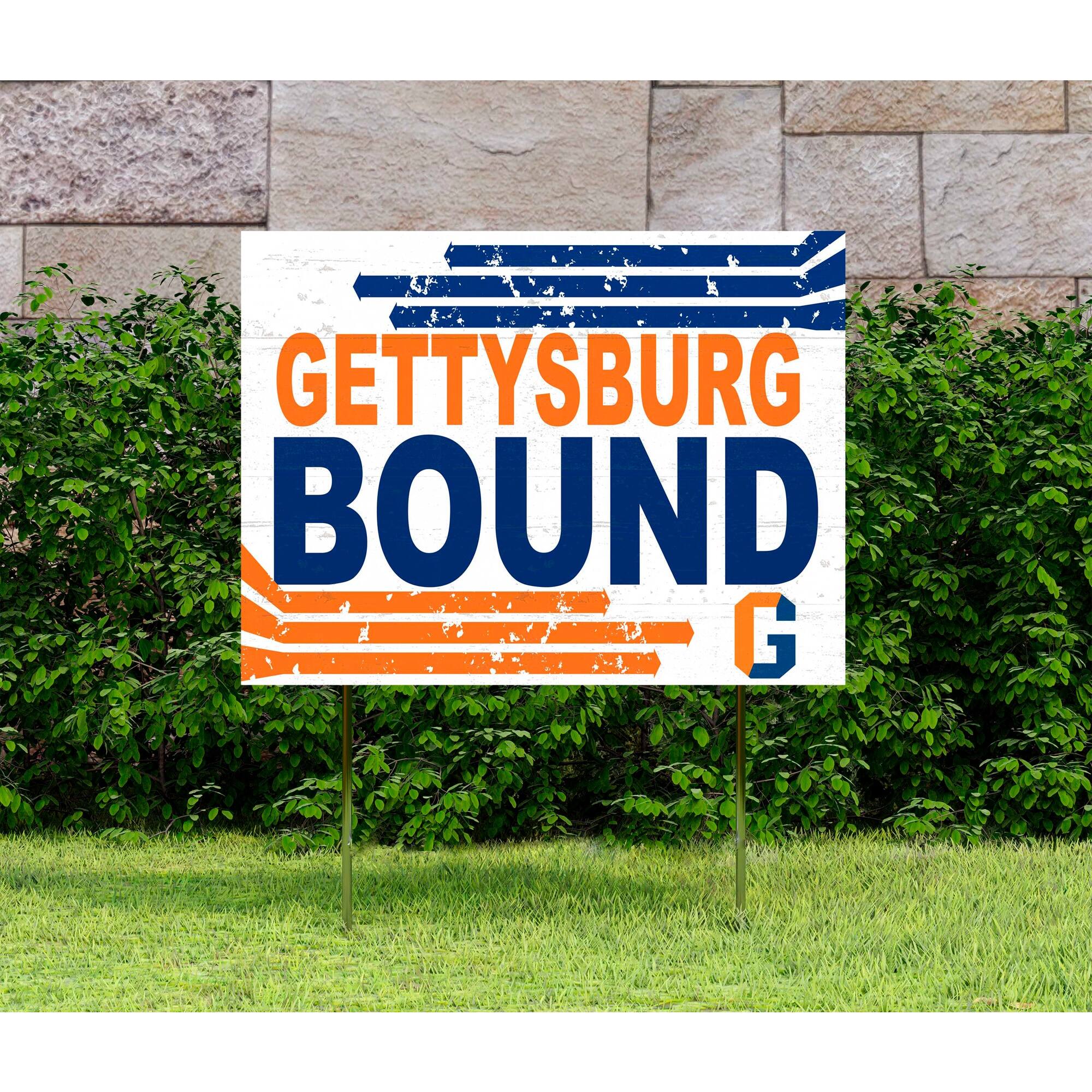Jardine Gettysburg Bullets 18" x 24" Bound Yard Sign White 200047452 ...