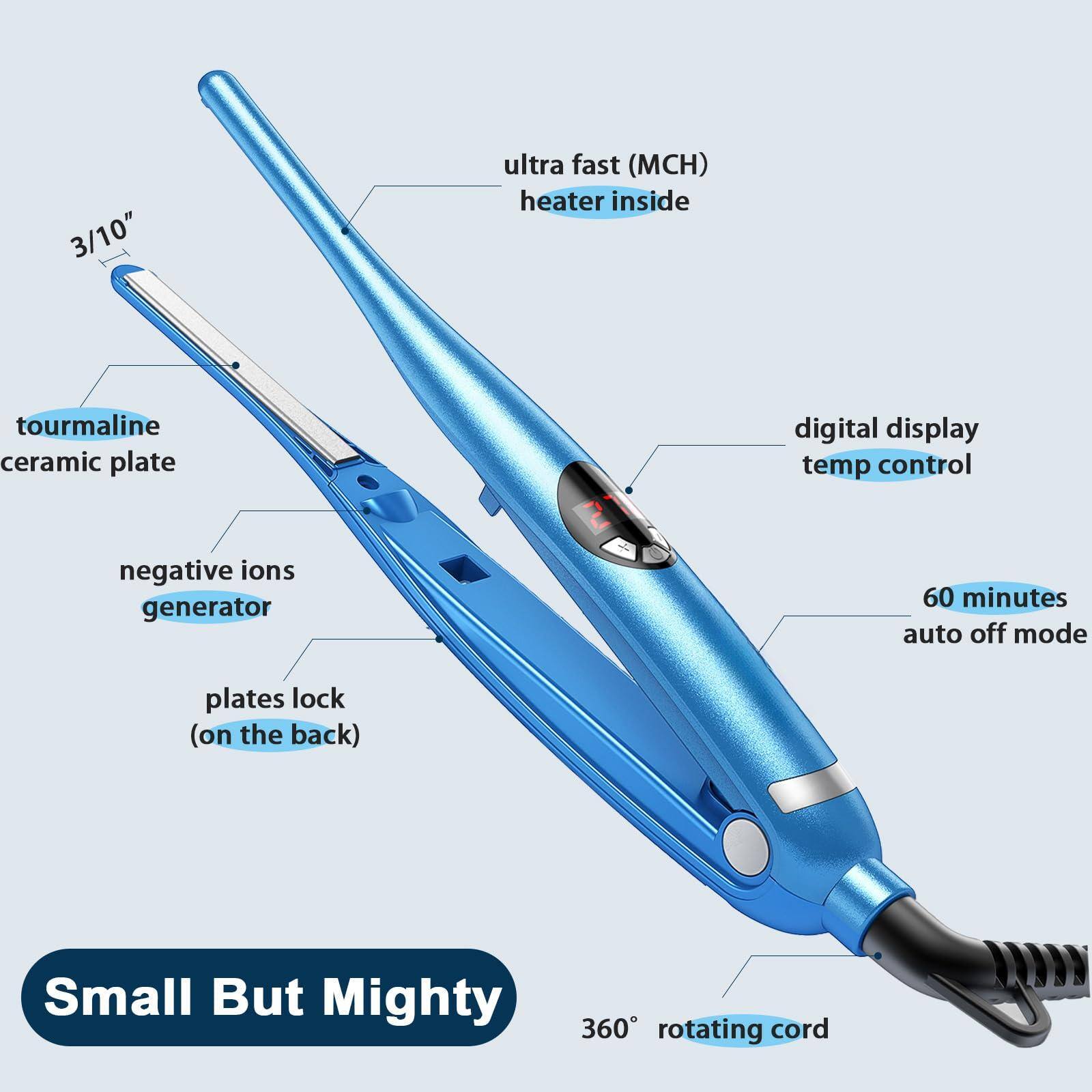 Reds Spade Small Pencil Flat Iron For Short Hair Pixie Cut Edges 5s ...