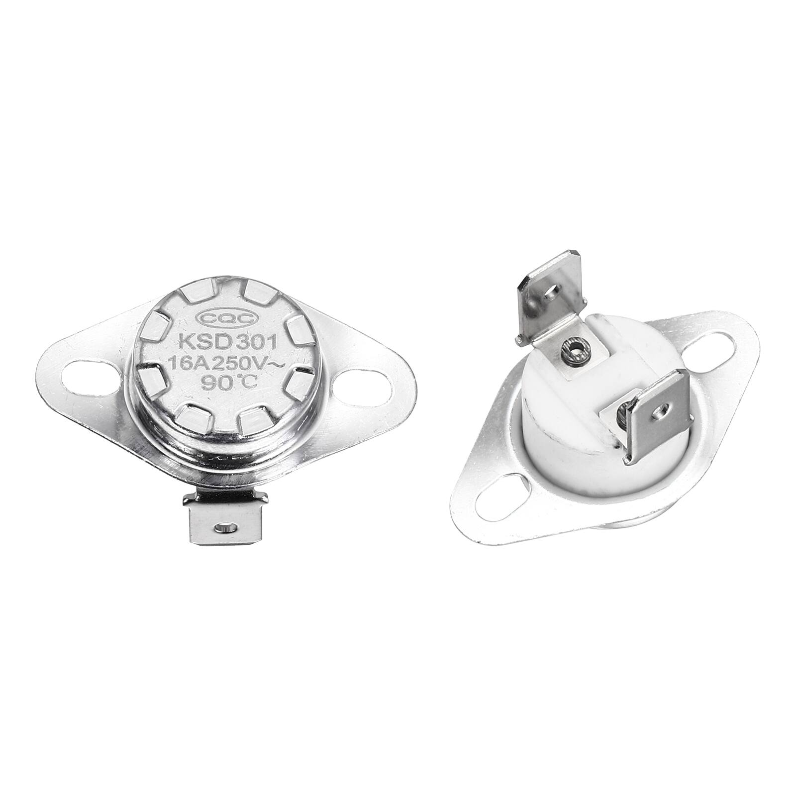 Unique Bargains KSD301 Thermostat 90°C/194°F 16A Normally Closed N.C ...