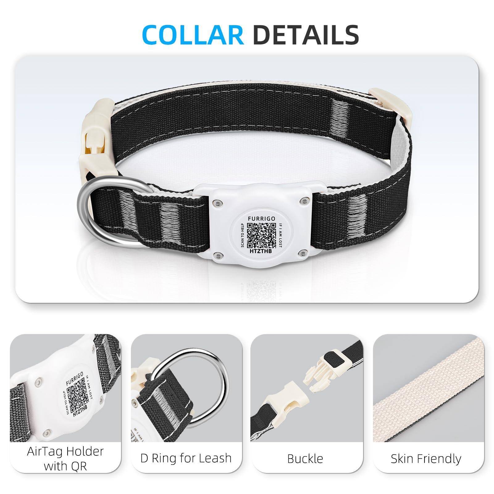Leash Valley Refurbished Excellent Airtag Dog Collar Qr Code Ip68 ...